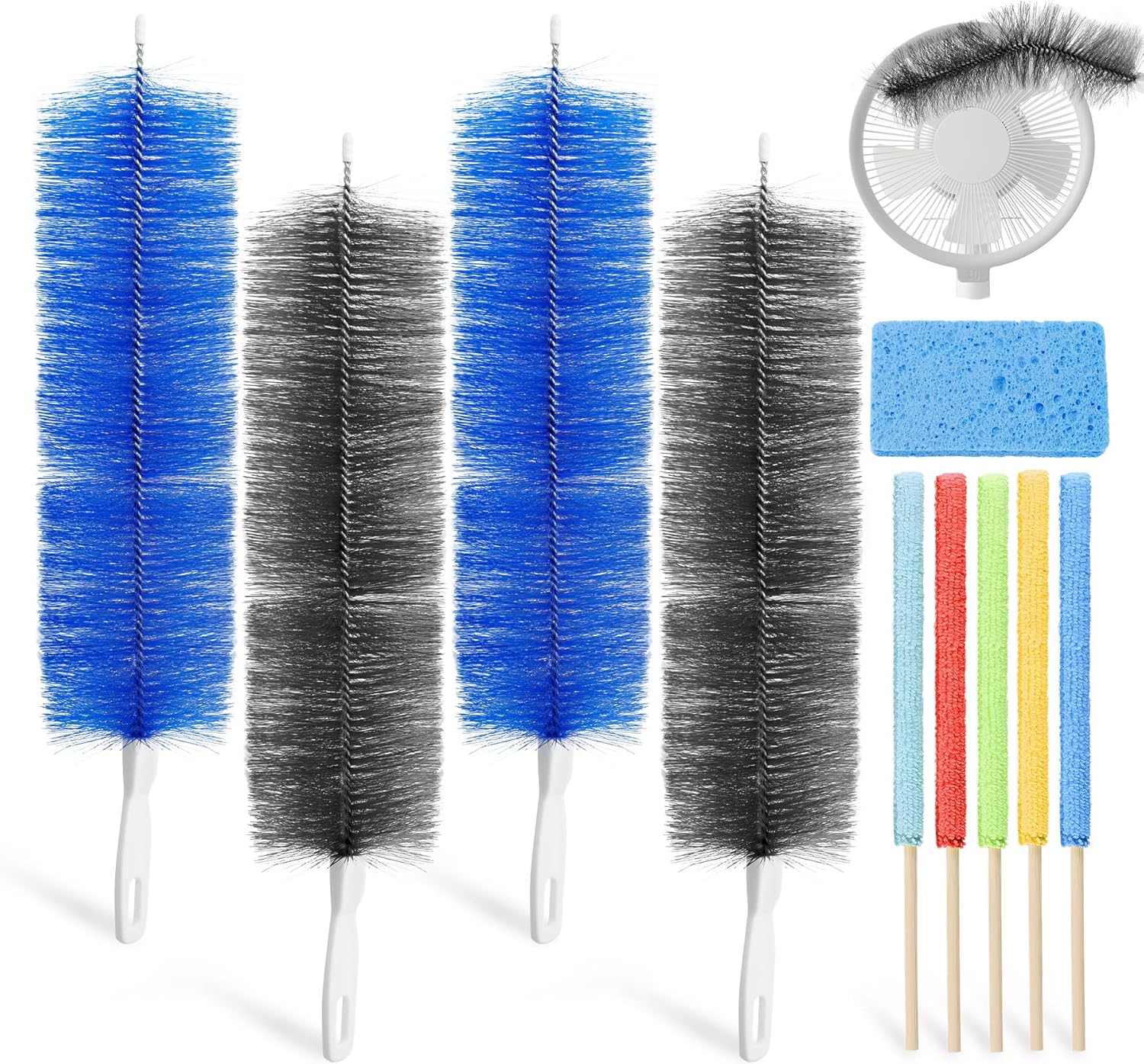 Amazon.com: 10Pcs Floor Fan Cleaning Brush Set, Bendable Fan Duster ...