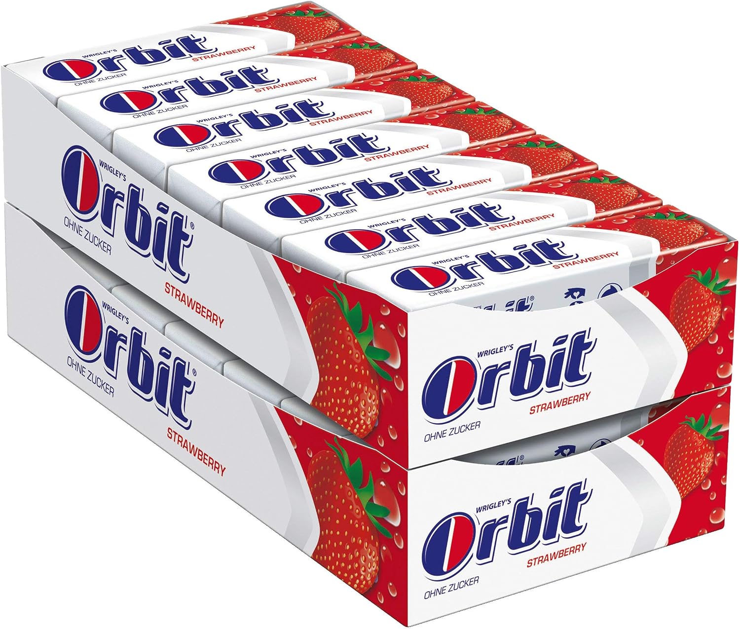 Wrigley's Orbit Strawberry, 28er Pack (28 x 7 Streifen) : Amazon.de ...
