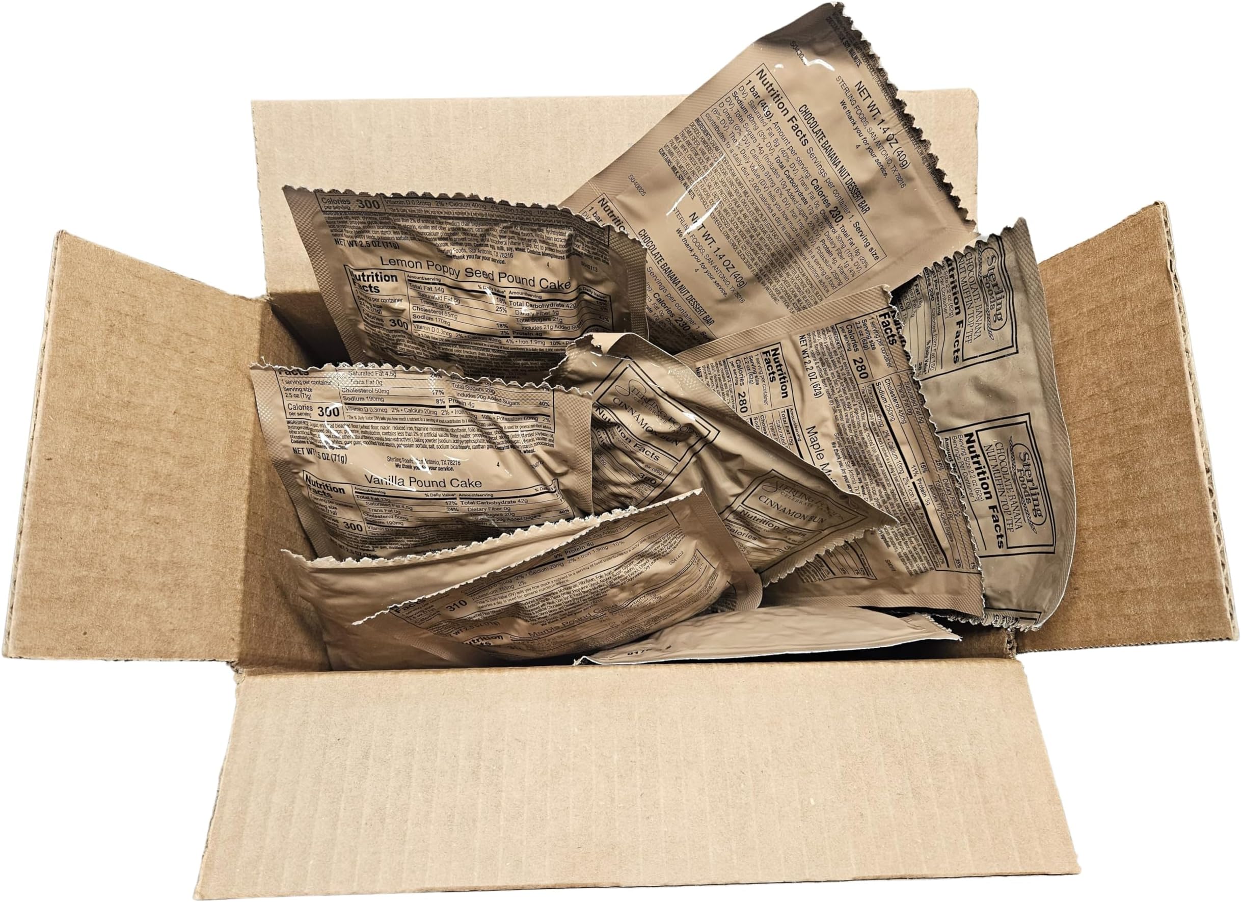 Amazon.com: 12 Pack MRE Desserts (12 Pack MRE Dessert Sampler) : Sports ...