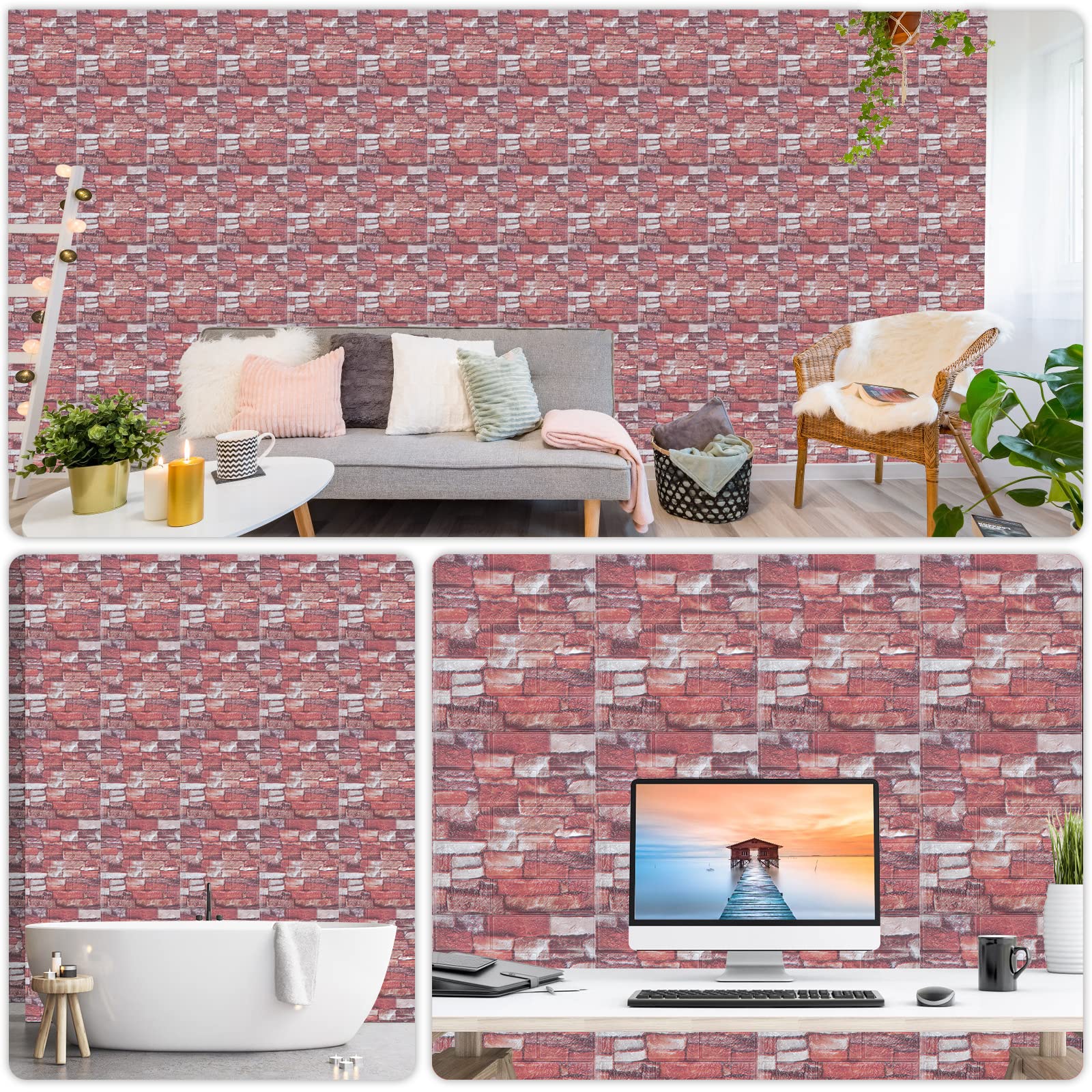 Snapklik.com : Sodeno 3D Wall Panels 58 Sq.feet Coverage Peel And Stick ...