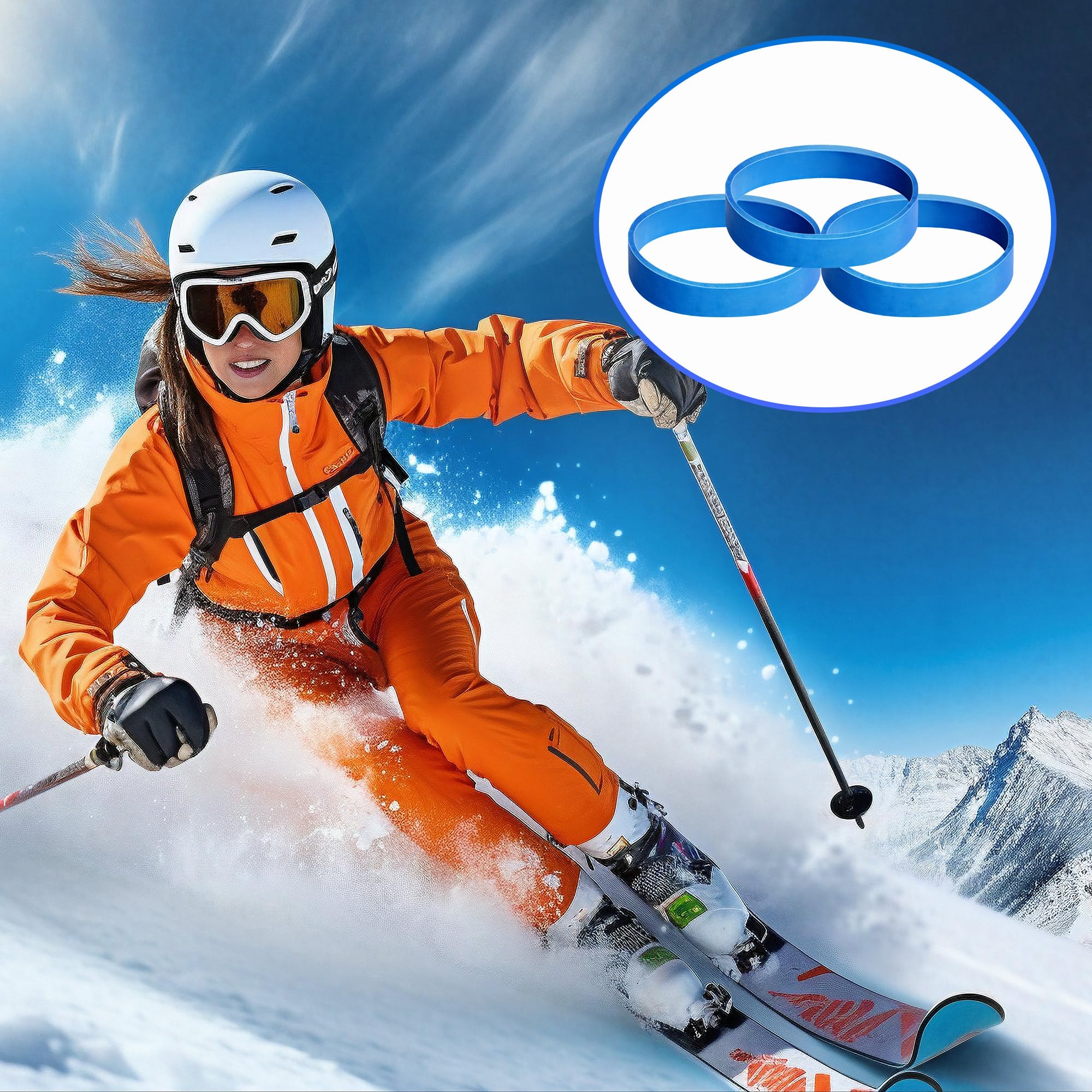 Snapklik.com : 30 Pcs Snowboard Brake Bands - 3 Inch Retainers For ...