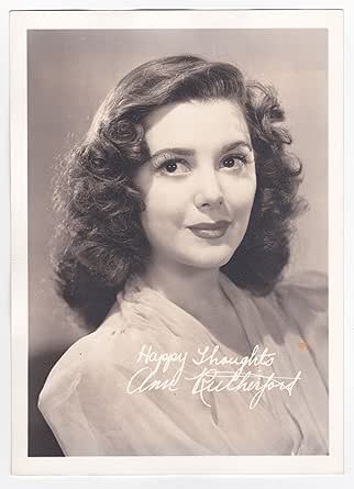 Ann Rutherford Original Vintage 1940s Fan Photo With Printed Signature ...
