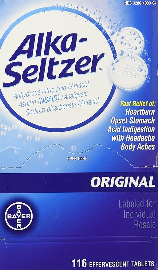Amazon.com: Alka Seltzer Antacid Tablets 116count : Health & Household