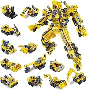 Amazon.com: JOYIN STEM Building Toys for Kids, 25-in-1 Fire Truck Toys ...