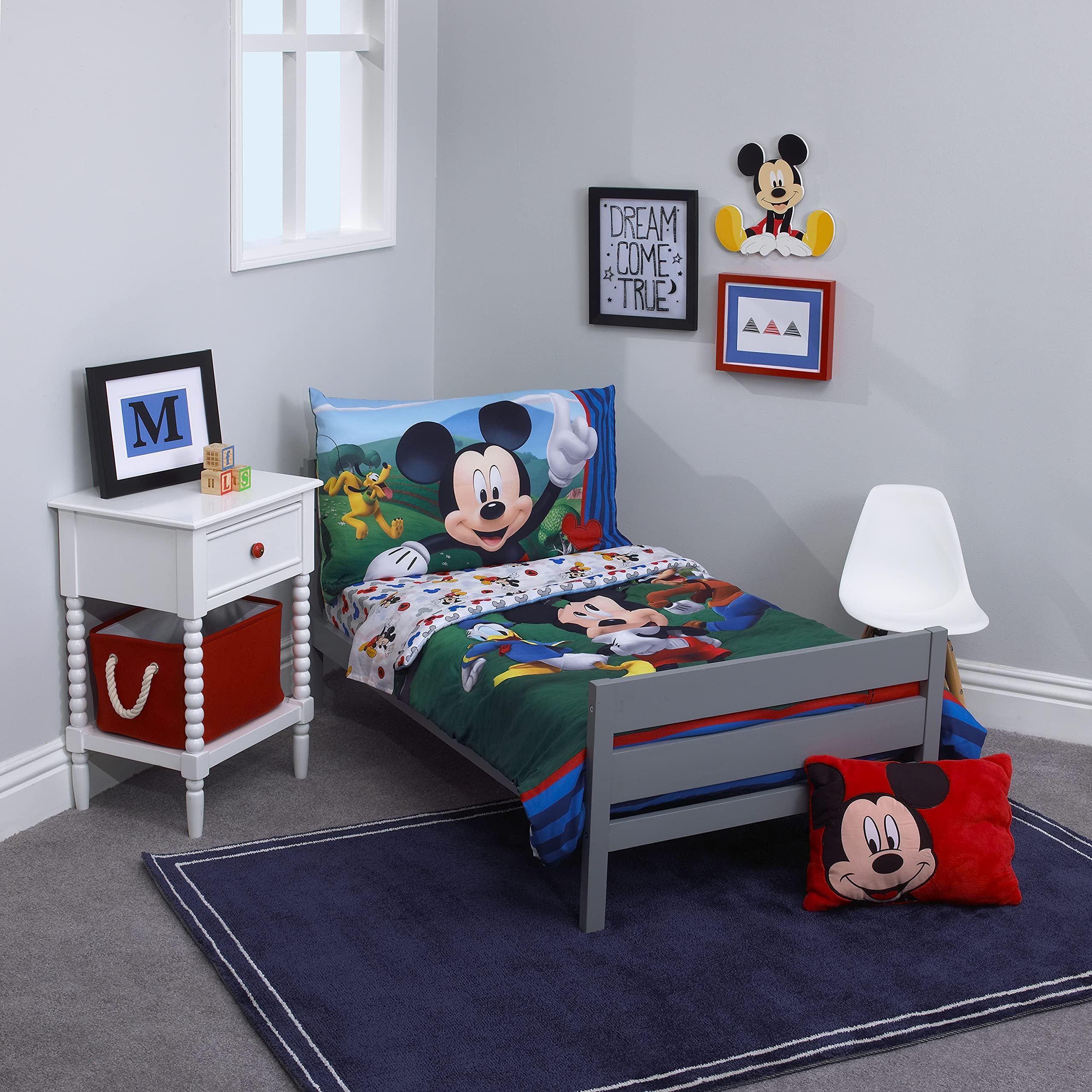 Amazon.com: Disney Baby Mickey Mouse Toddler Bed Set : Baby