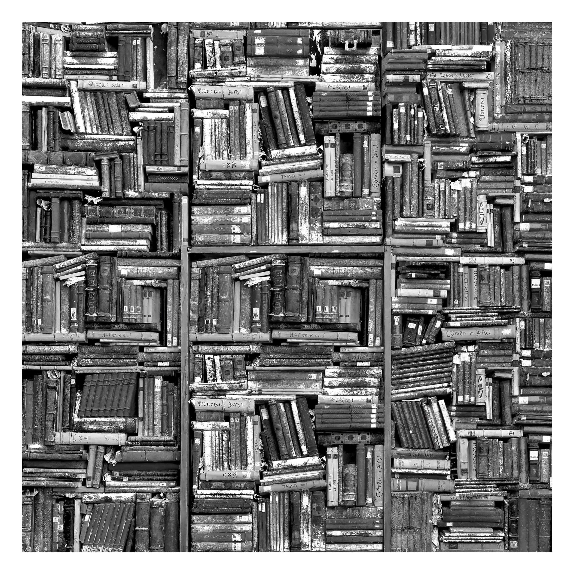 Books Black And White Wallpaper