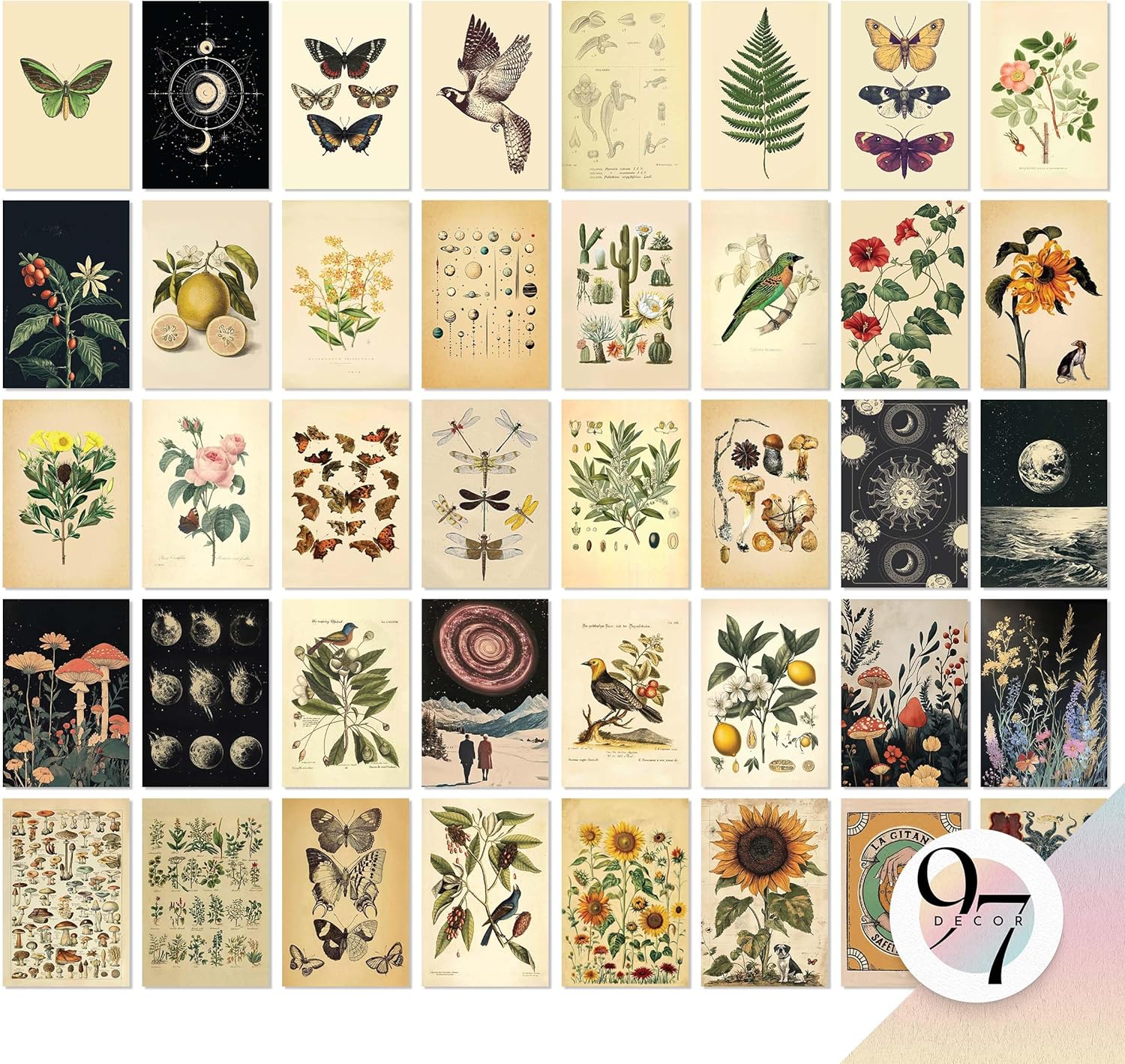 97 Decor Vintage Wall Collage Kit - Mini Posters For Room Aesthetic ...