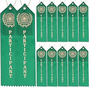 Amazon.com : DSLSQD 12 Pieces Participation Award Ribbons Participant ...