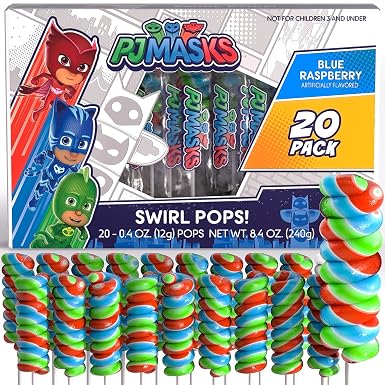 Amazon.com : PJ Masks 20 Pack Lollipop Swirls : Grocery & Gourmet Food