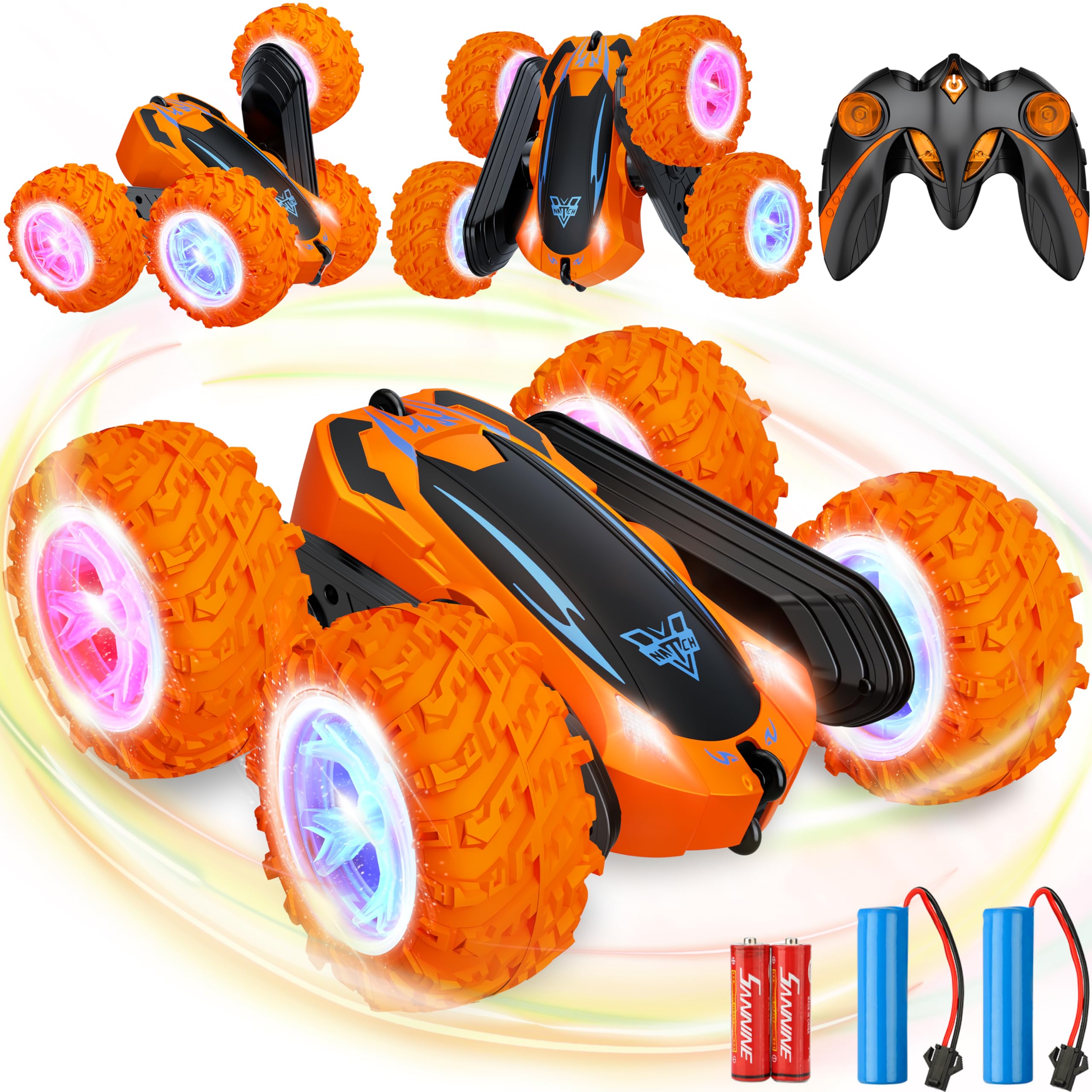 Amazon.com: Remote Control Car, 2.4GHz Electric Race Stunt Car, Double ...