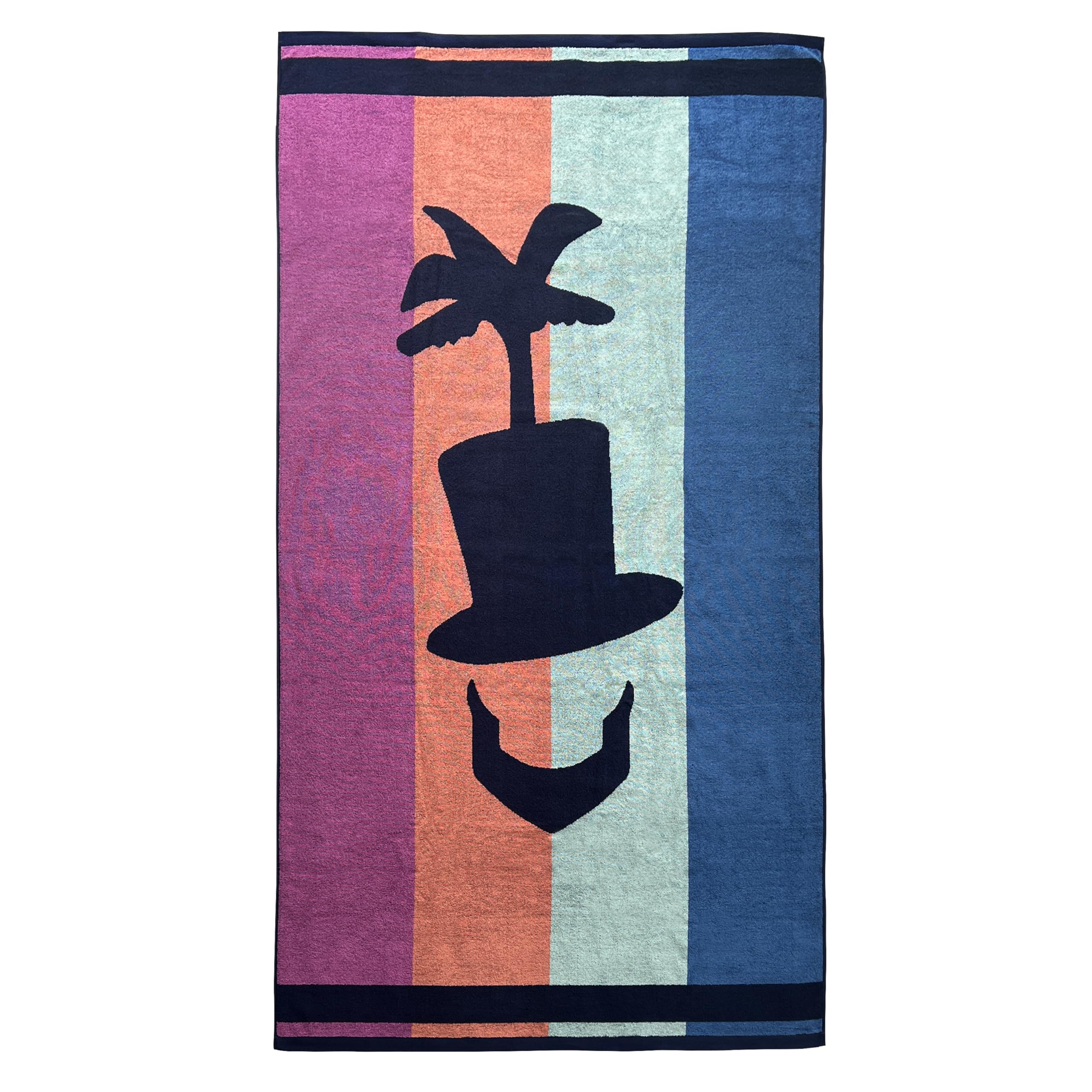 Amazon.com: Lincoln & Palm Oversized Terry Beach Towel, Tropical Sunset ...