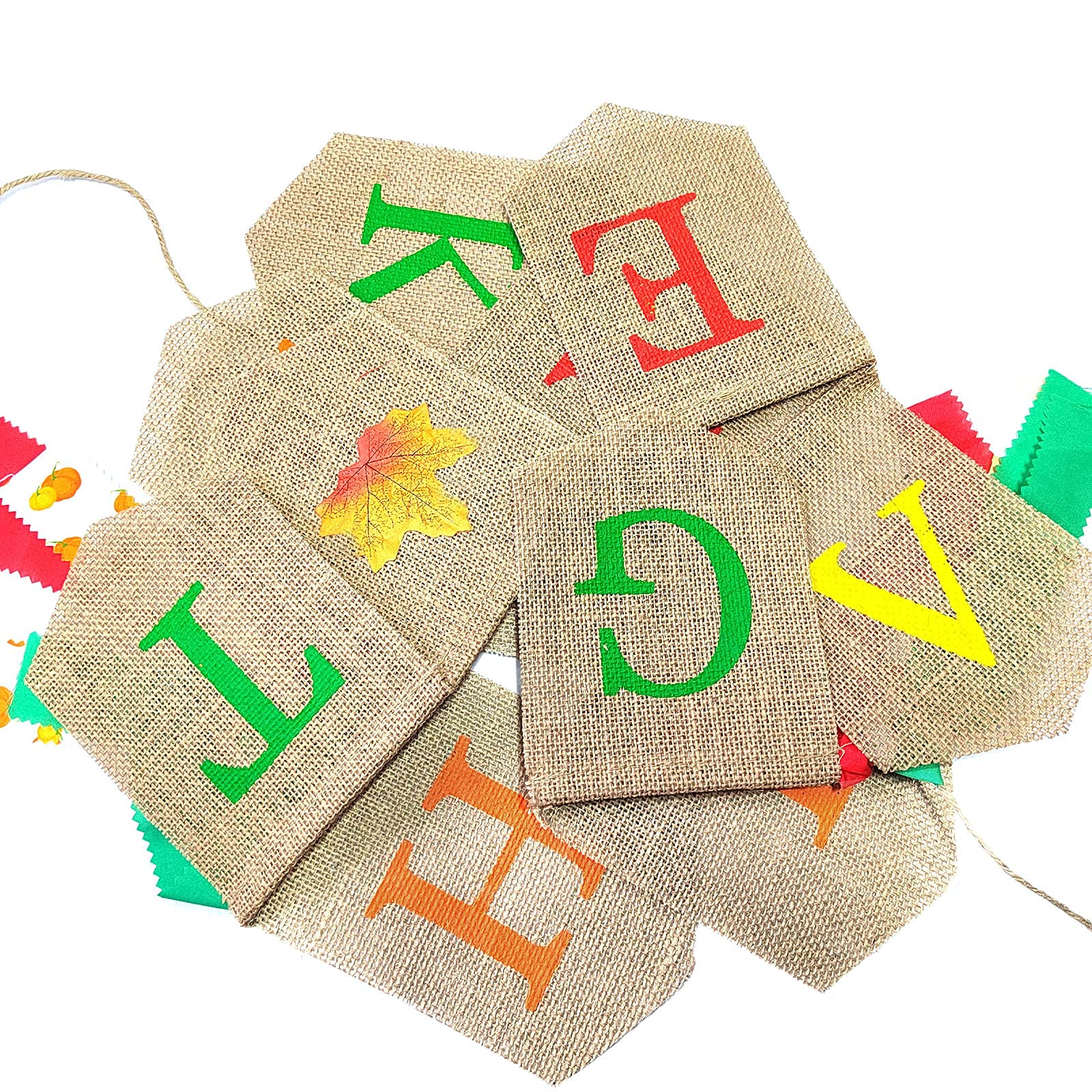 Give Thanks Burlap Banner