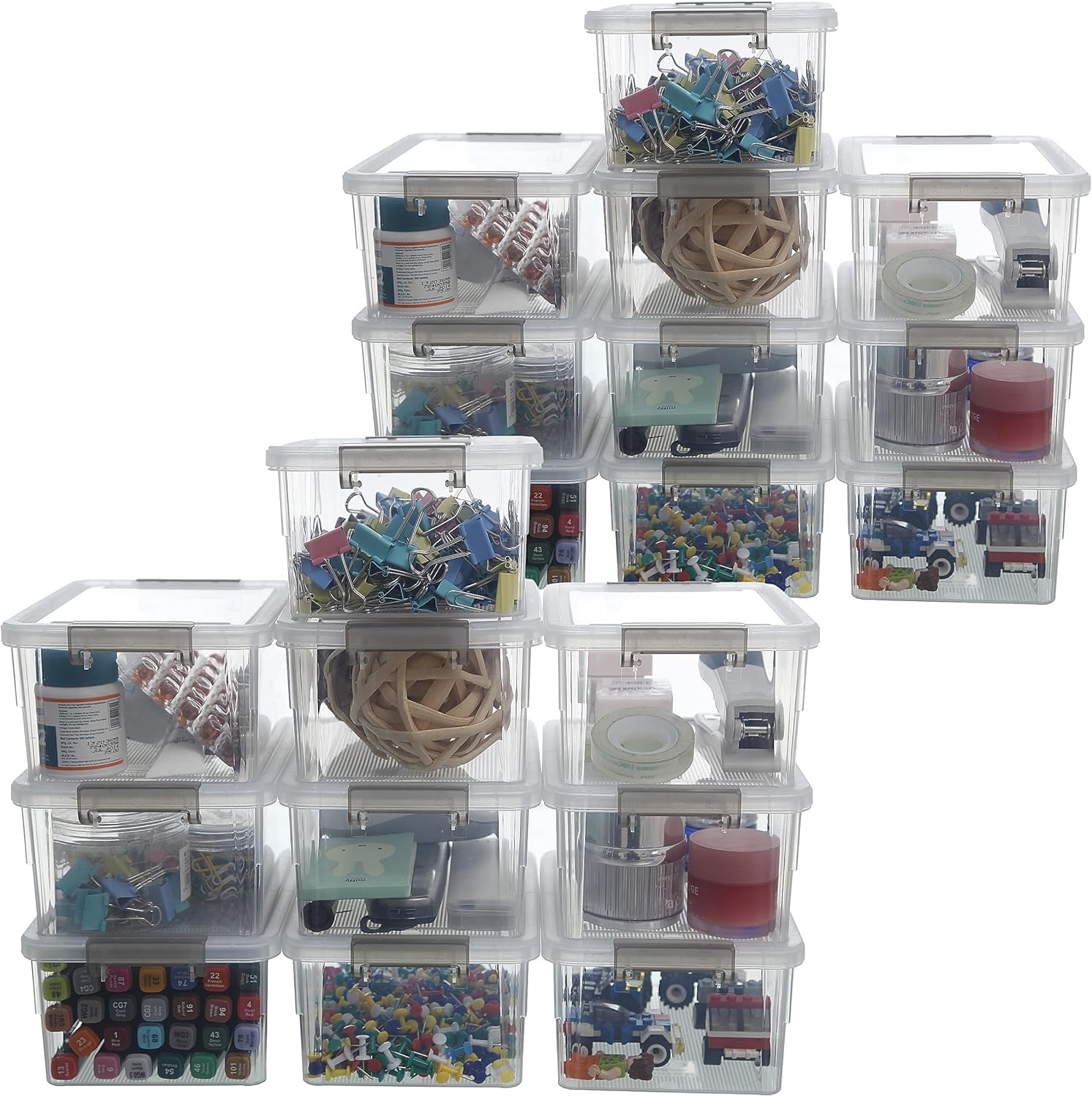 Citylife 20er-Set Aufbewahrung Klein Aufbewahrungsbox mit Deckel ...