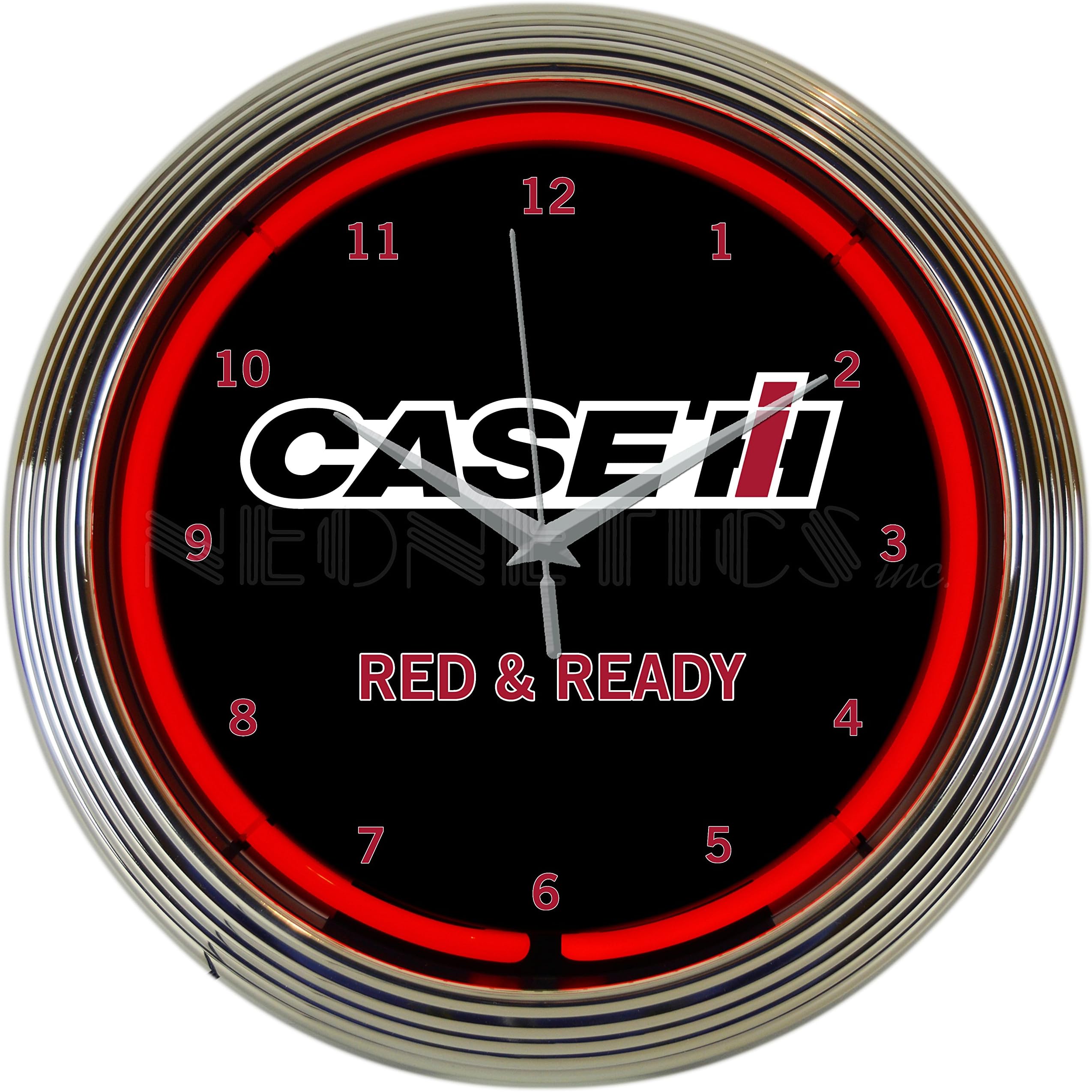 Amazon.com: Case IH International Harvester Red and Ready Neon Clock 15 ...