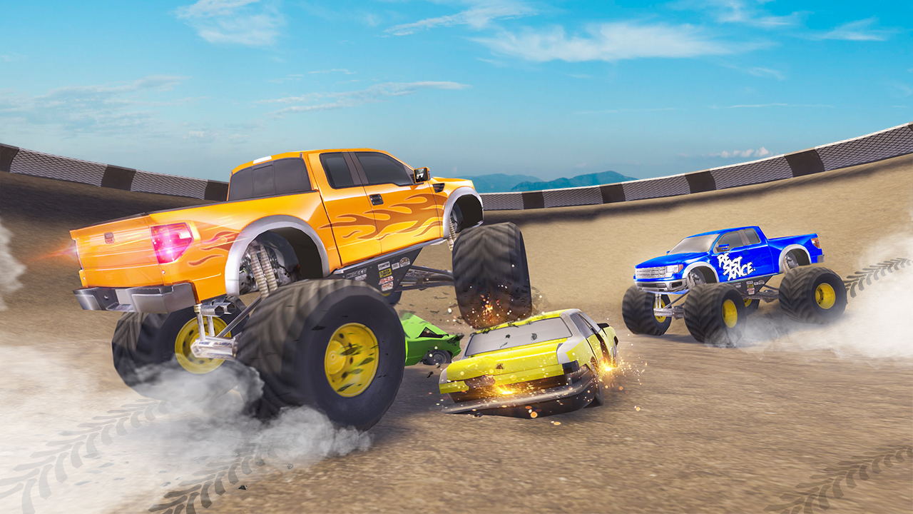 Demolition Car Crash Stunt Game : Monster Truck Destruction Game:Amazon ...
