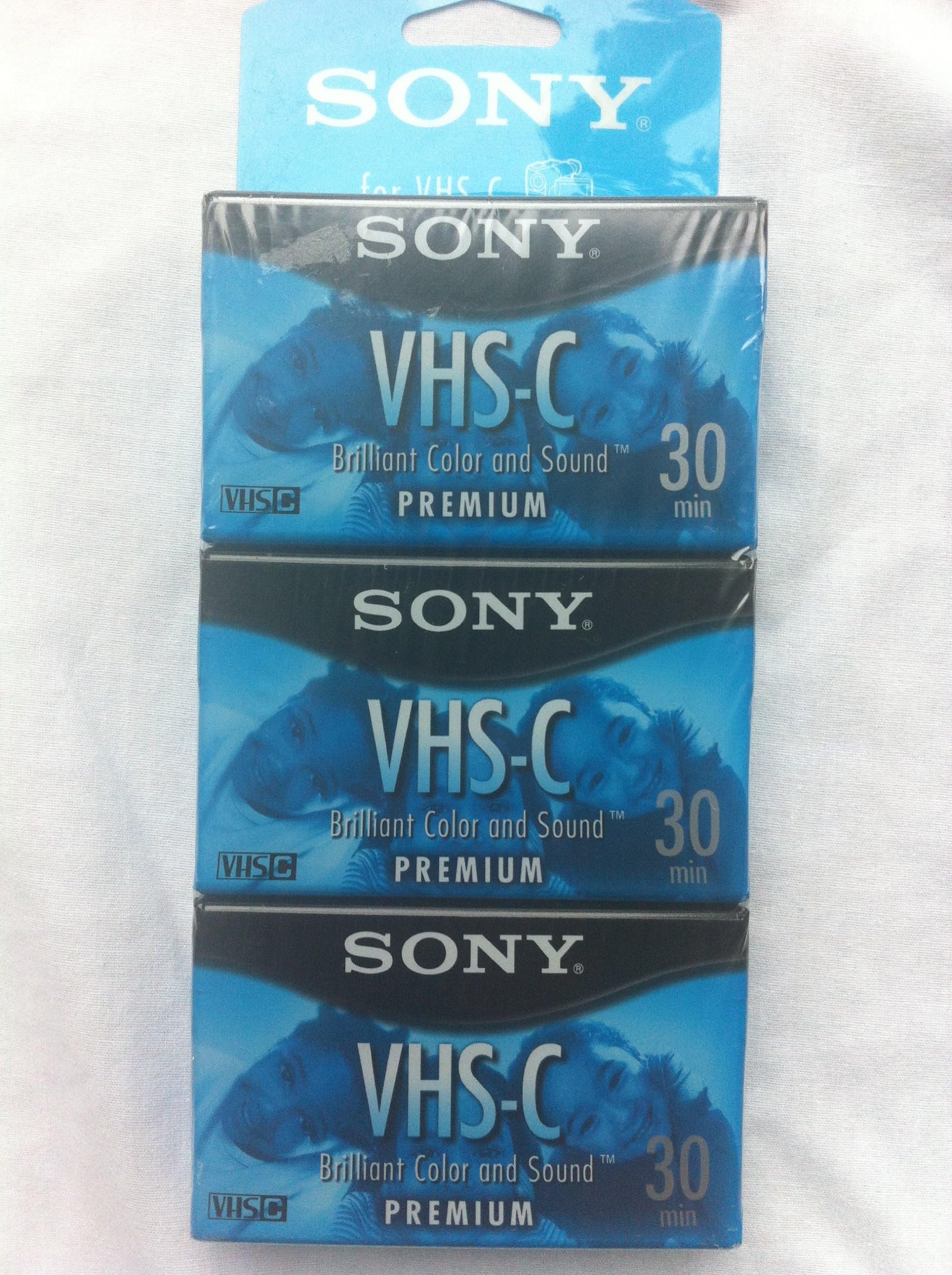 Amazon.com: Sony VHS-C Premium 30-min. Videocassette, 2-Pack (TC30VH/2 ...