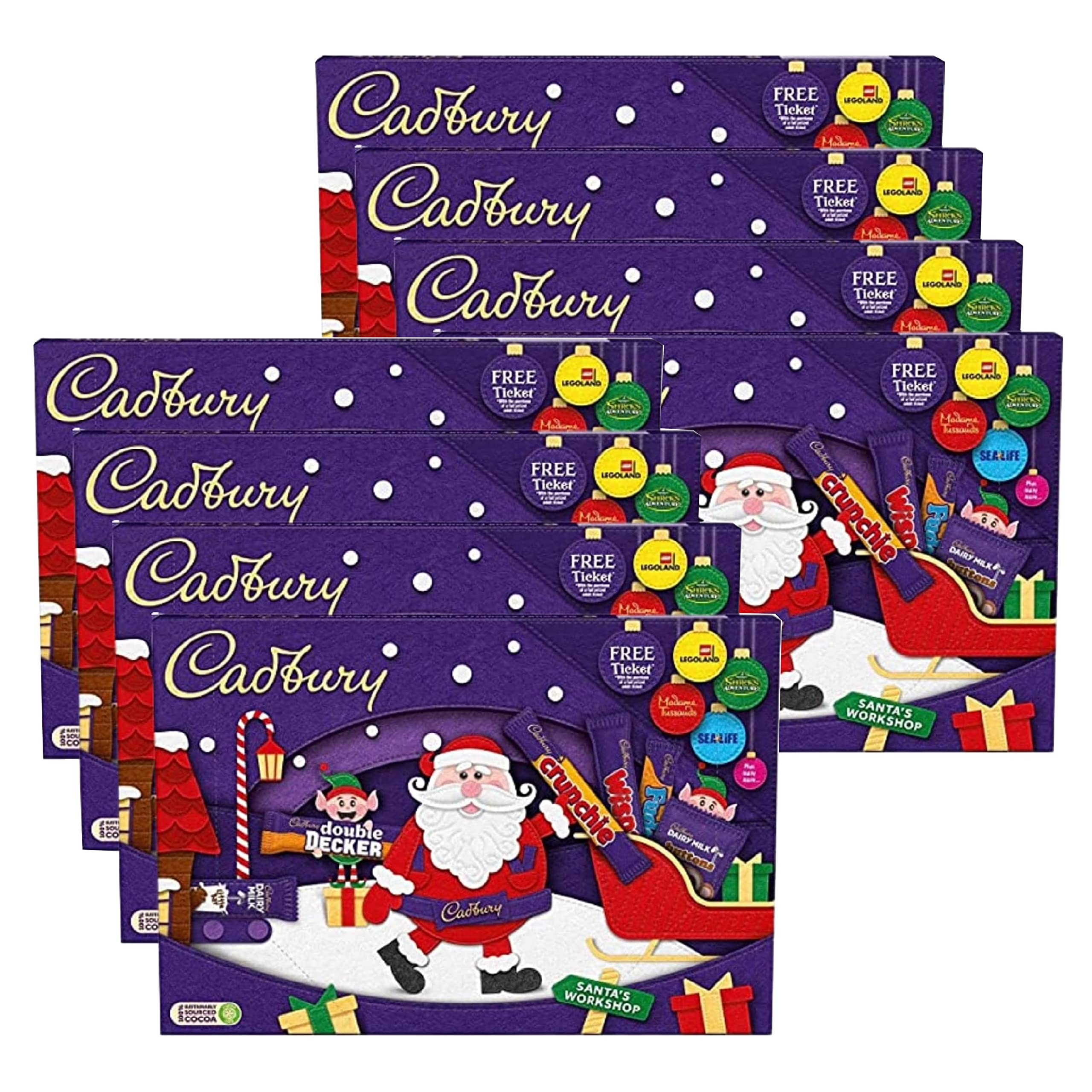 Christmas Chocolate Hamper Box Selection 145g (Pack of 8) : Amazon.co ...