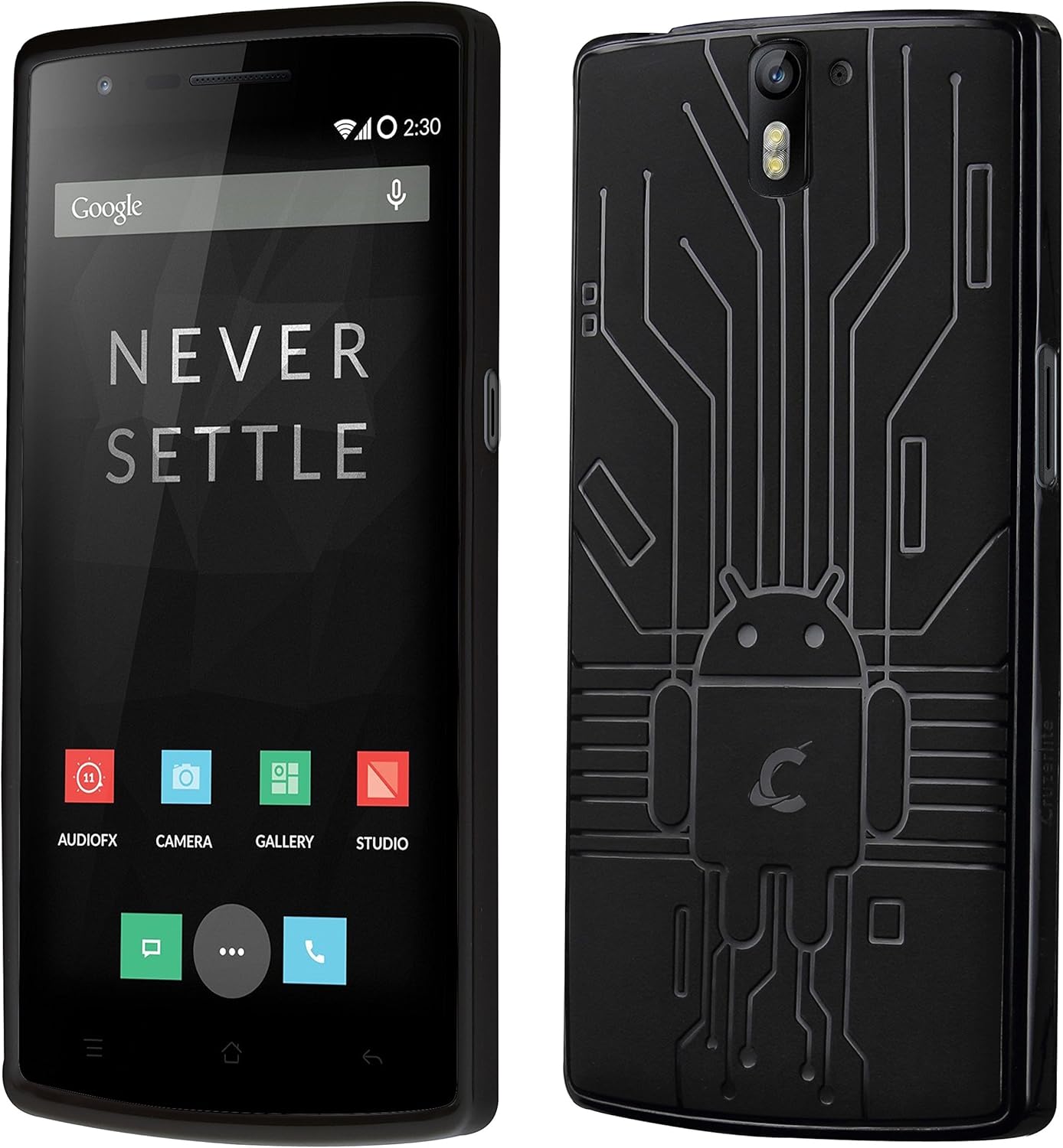 Amazon.com: CruzerLite Bugdroid Circuit TPU Case for The OnePlus One ...