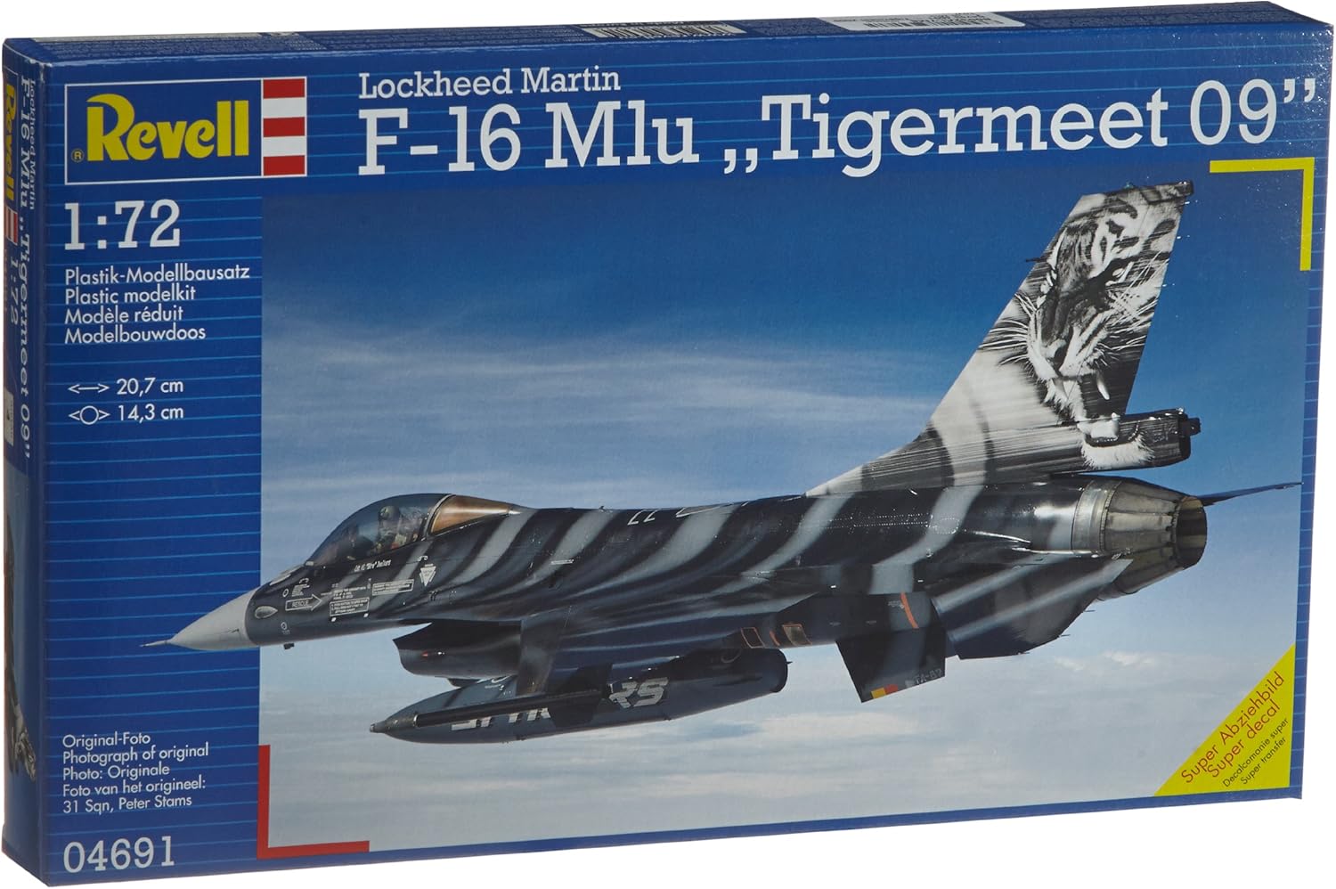 Amazon.com: Revell of Germany 1/72 F-16 MLU Tigermeet 2009 Plastic ...