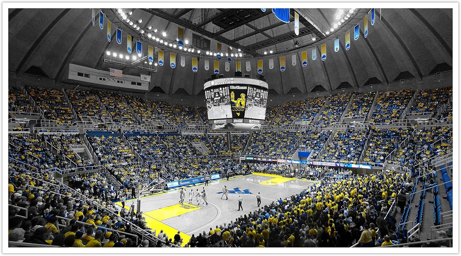 Amazon.com: West Virginia WVU Coliseum - College Basketball Touch of ...