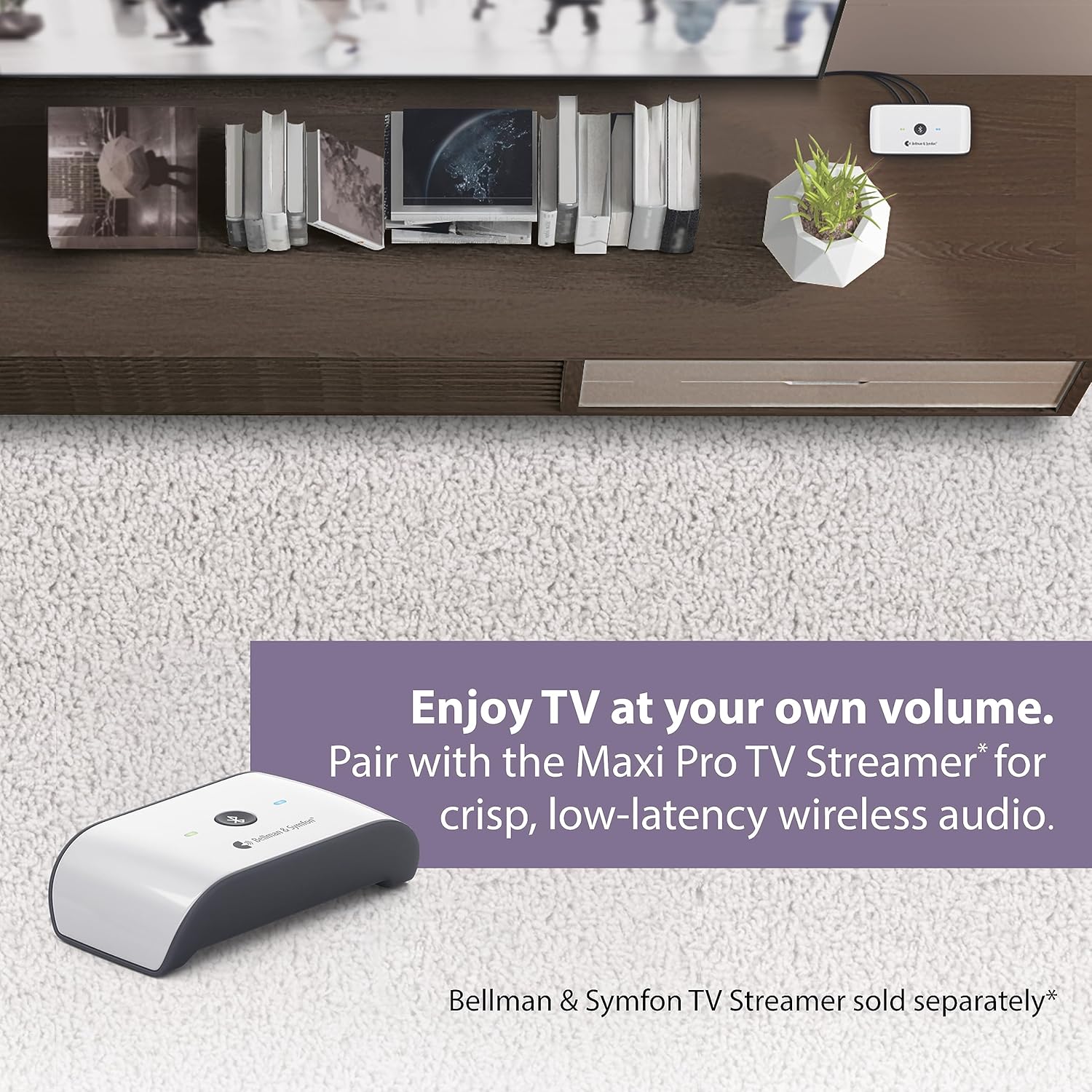 Bellman & Symfon Amplificador auditivo Bluetooth Maxi Pro con auriculares escucha conversaciones ...