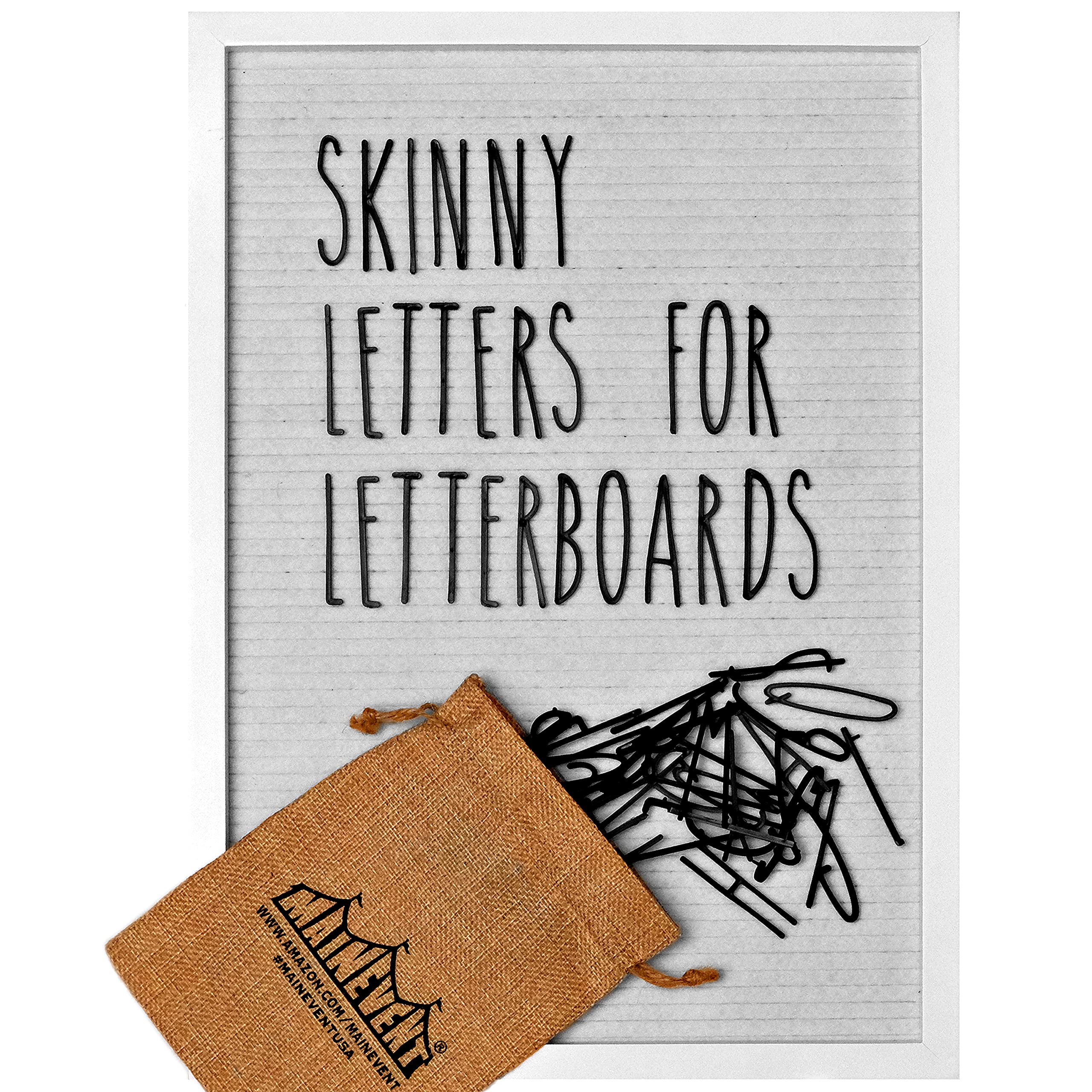 Skinny Letterboard Letters Set, Rae Dunn Inspired Font Letters for ...