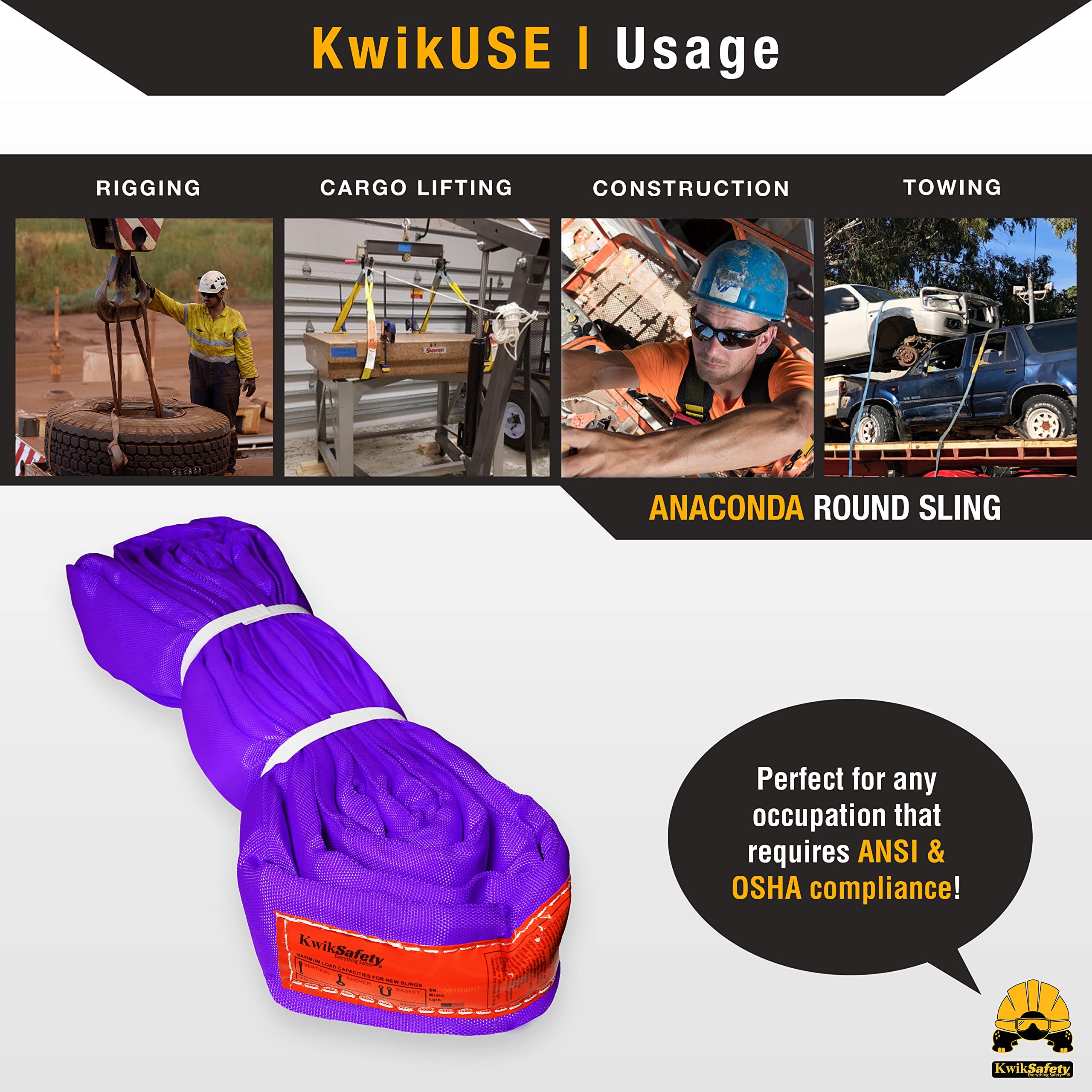 Snapklik.com : Heavy Duty Lifting Strap - Anaconda - Endless Loop Strap ...