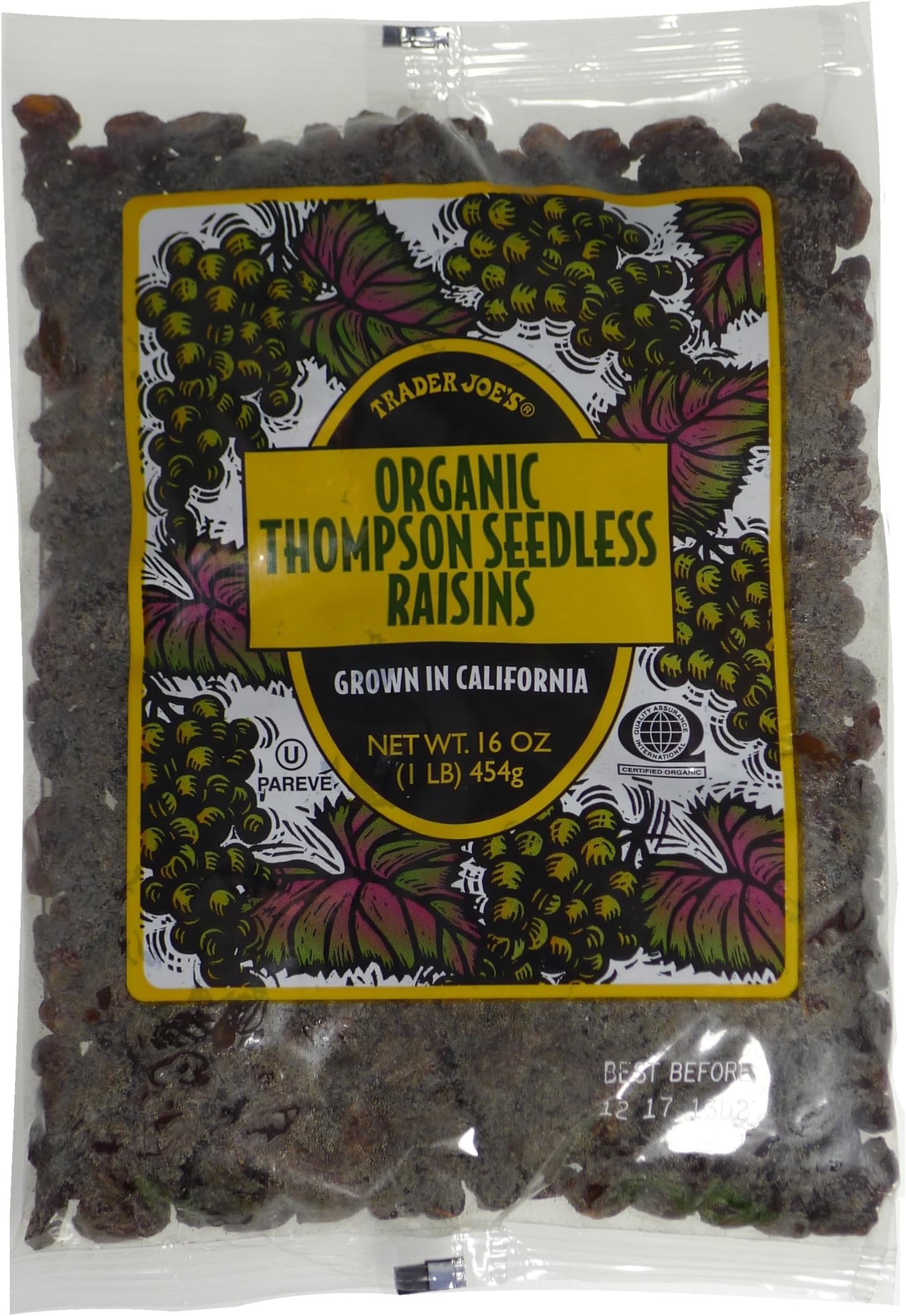 Amazon.com: 365 by Whole Foods Market, Organic Thompson Raisins, 8 Ounce