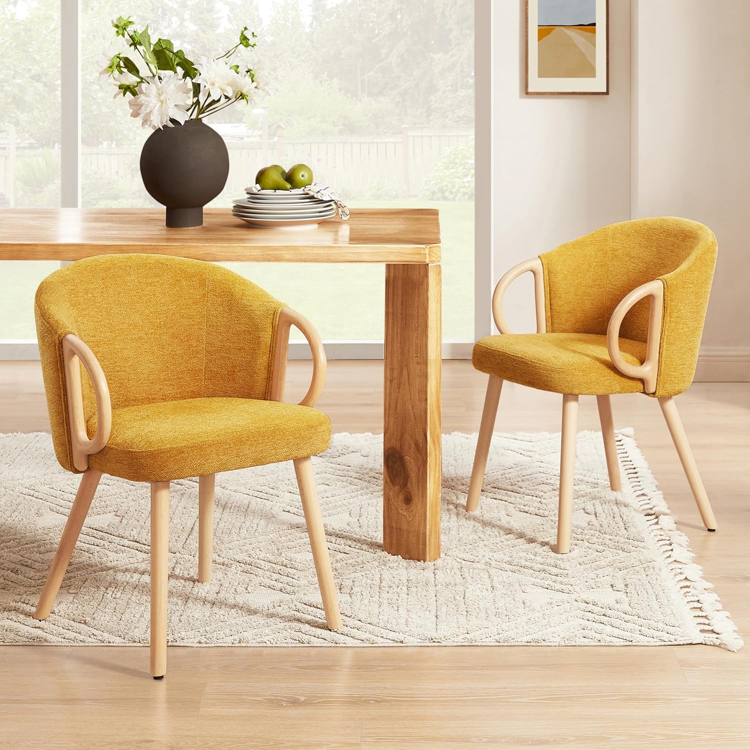 Amazon.com - Art Leon Dining Room Chair - Modern Fabric Dining Chairs ...