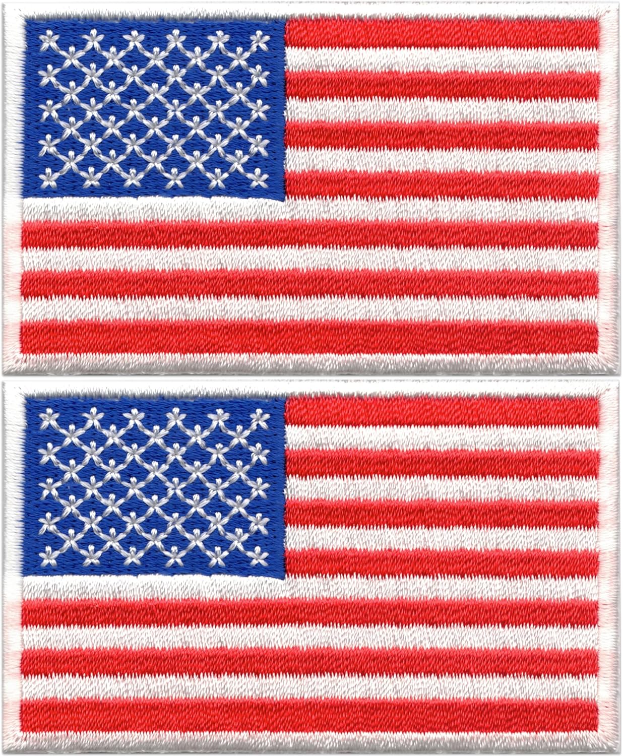 Amazon.com: American Flag Patch (2-Pack) Iron On USA Patches, USA ...