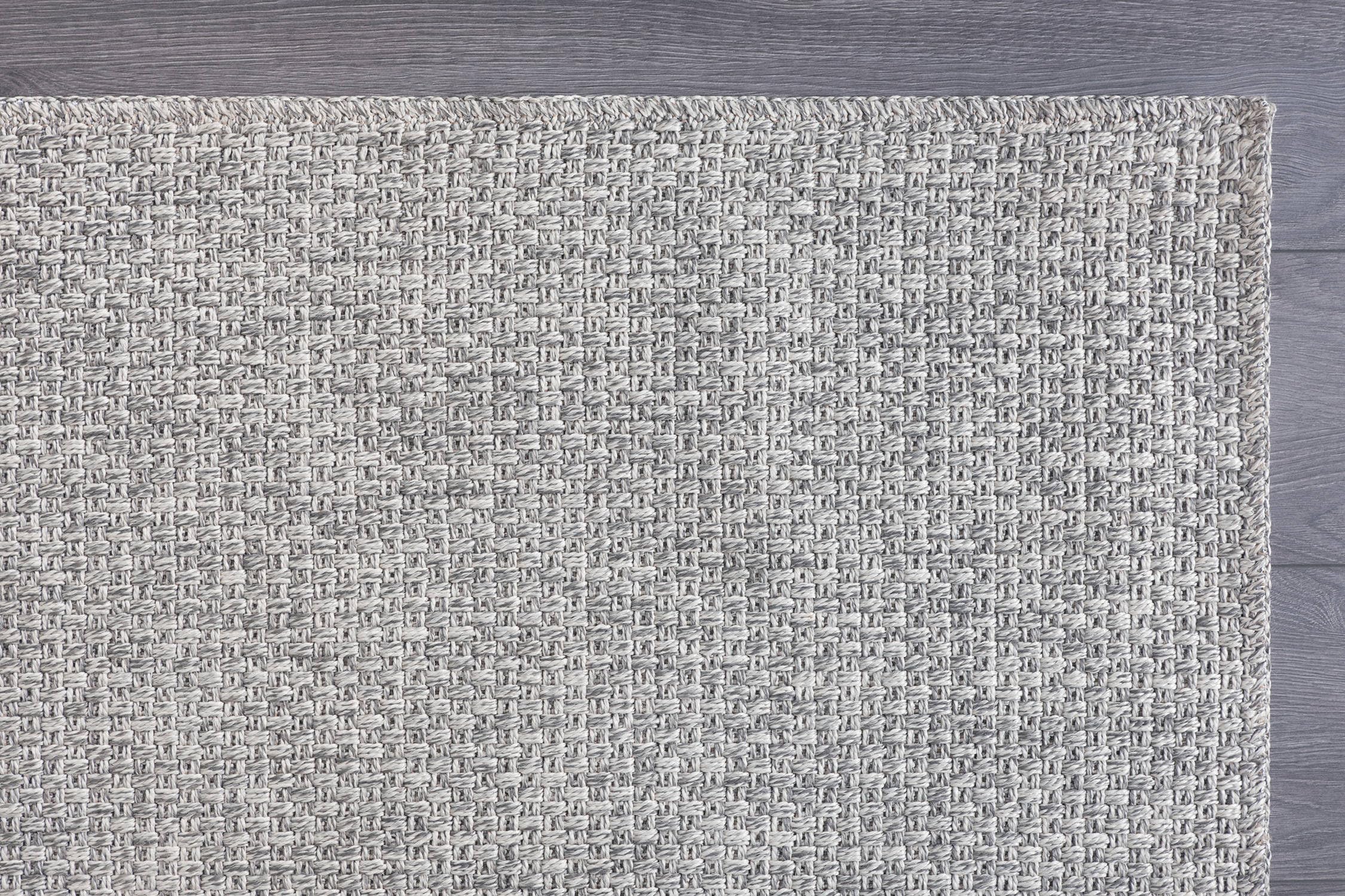 CAMILSON Easy Jute Rug 9x12, Indoor Outdoor Gray Color Farmhouse Area ...
