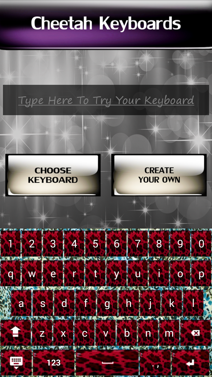 Cheetah Keyboards - App on Amazon Appstore