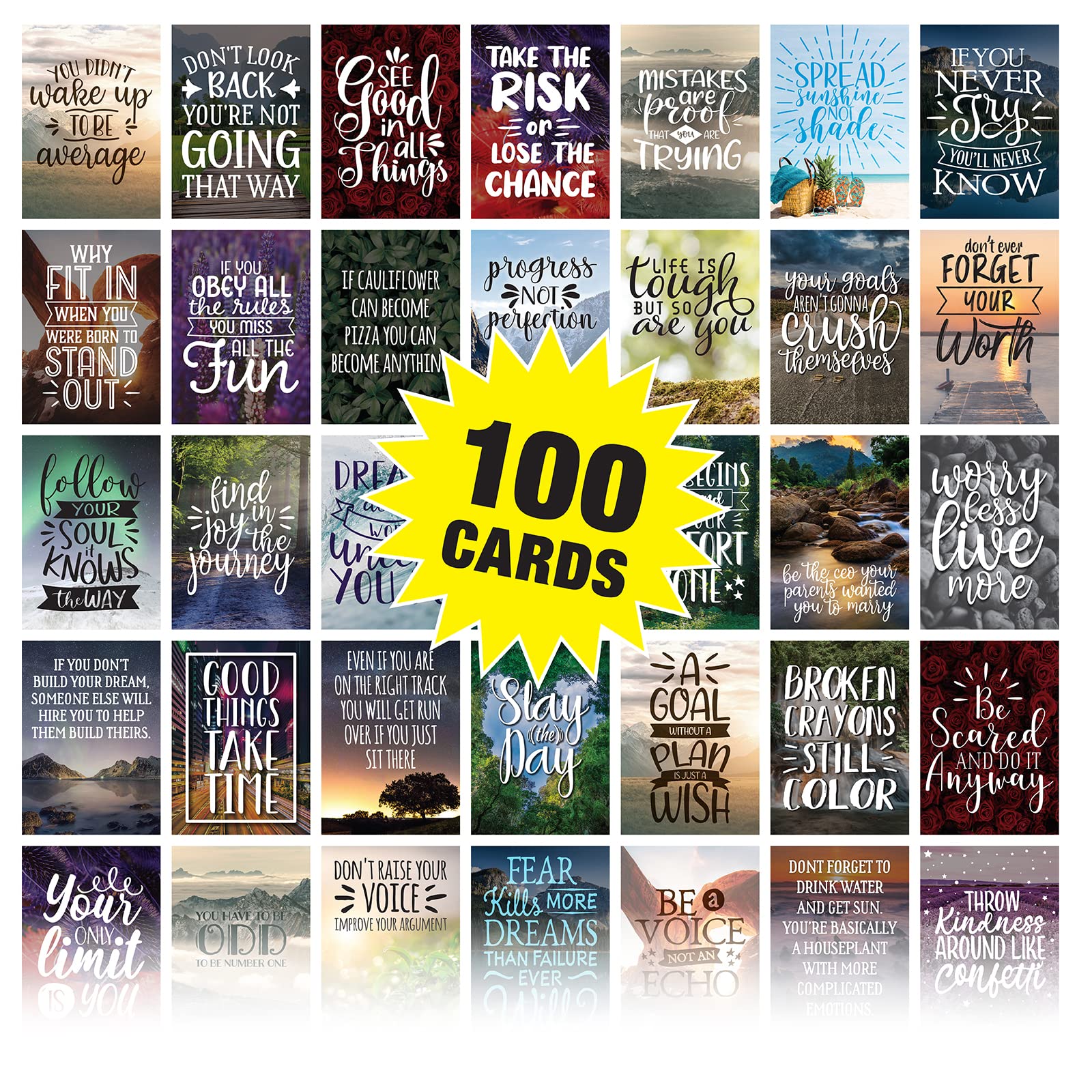 Snapklik.com : Motivational Cards: 100 Inspirational, Kindness ...