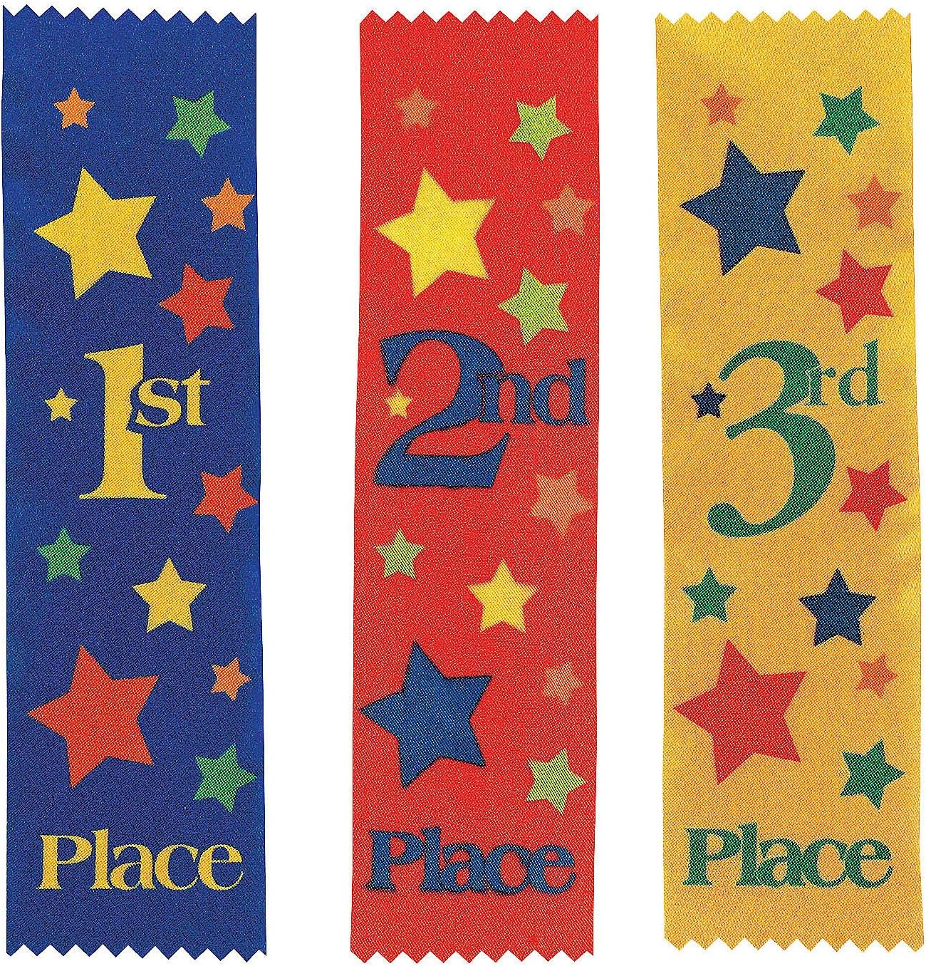 Amazon.com: Fun Express 7" First, Second & Third Place Satin Award ...
