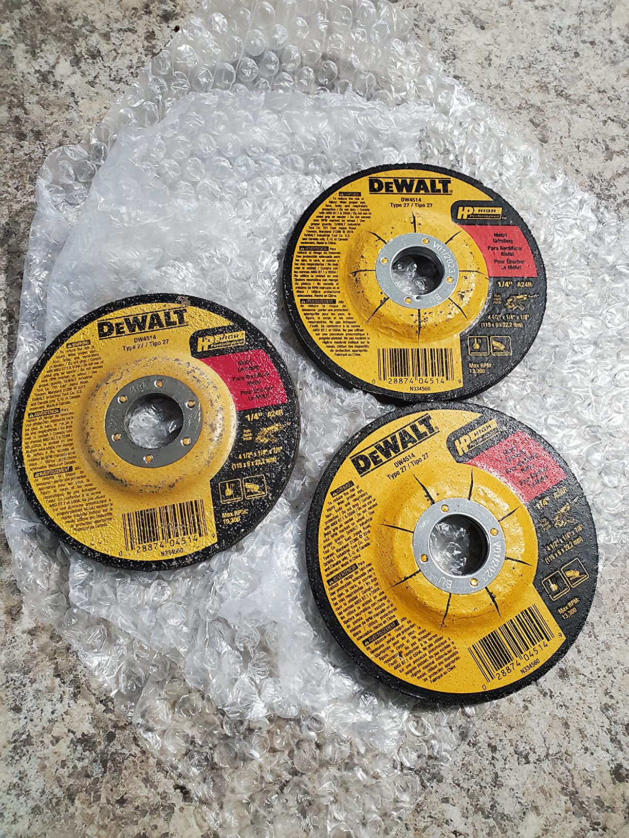 Amazon.com: DEWALT DW4514 4-1/2-Inch by 1/4-Inch by 7/8-Inch Metal ...