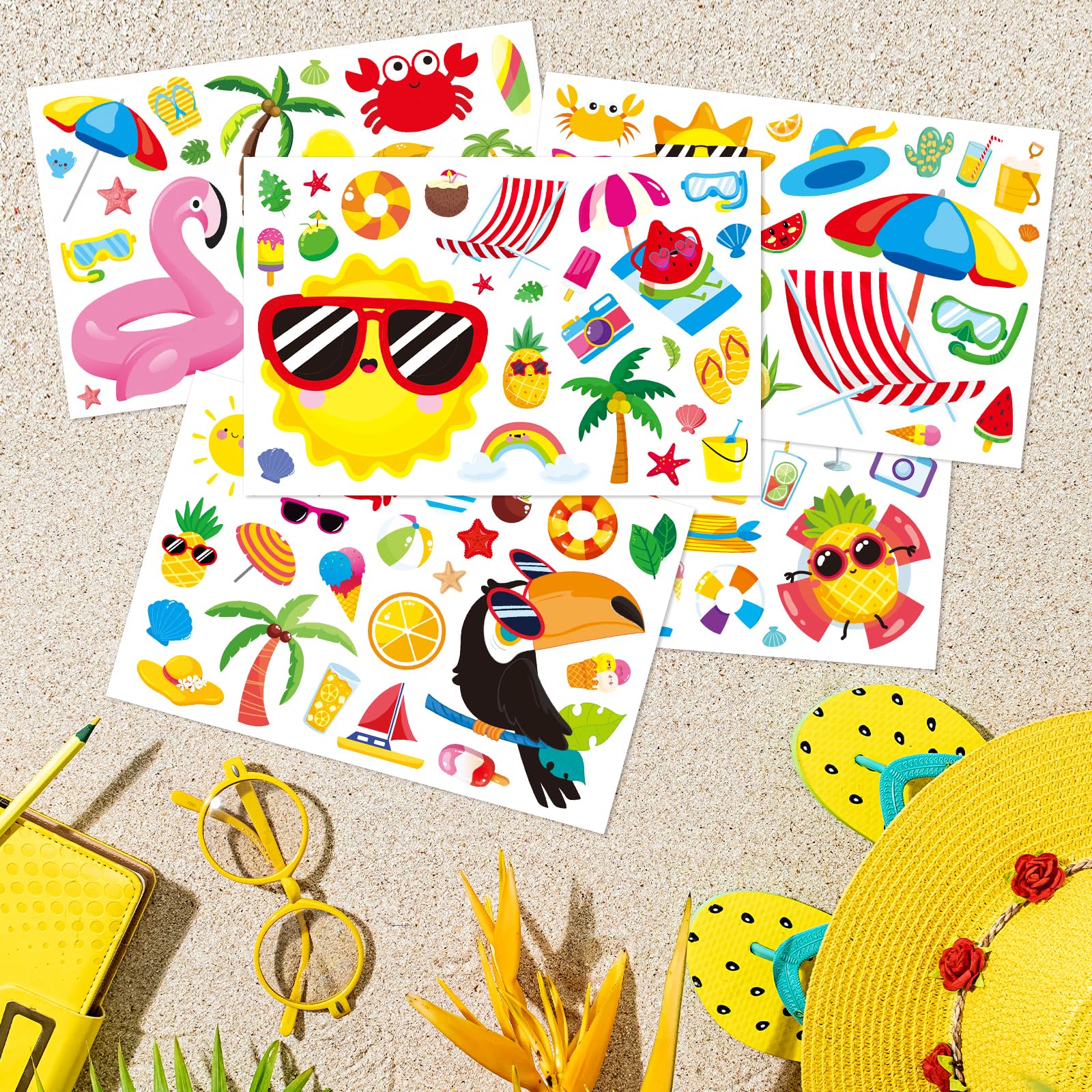 Snapklik.com : Pool Beach Window Clings Stickers 200+ Counts Hello ...