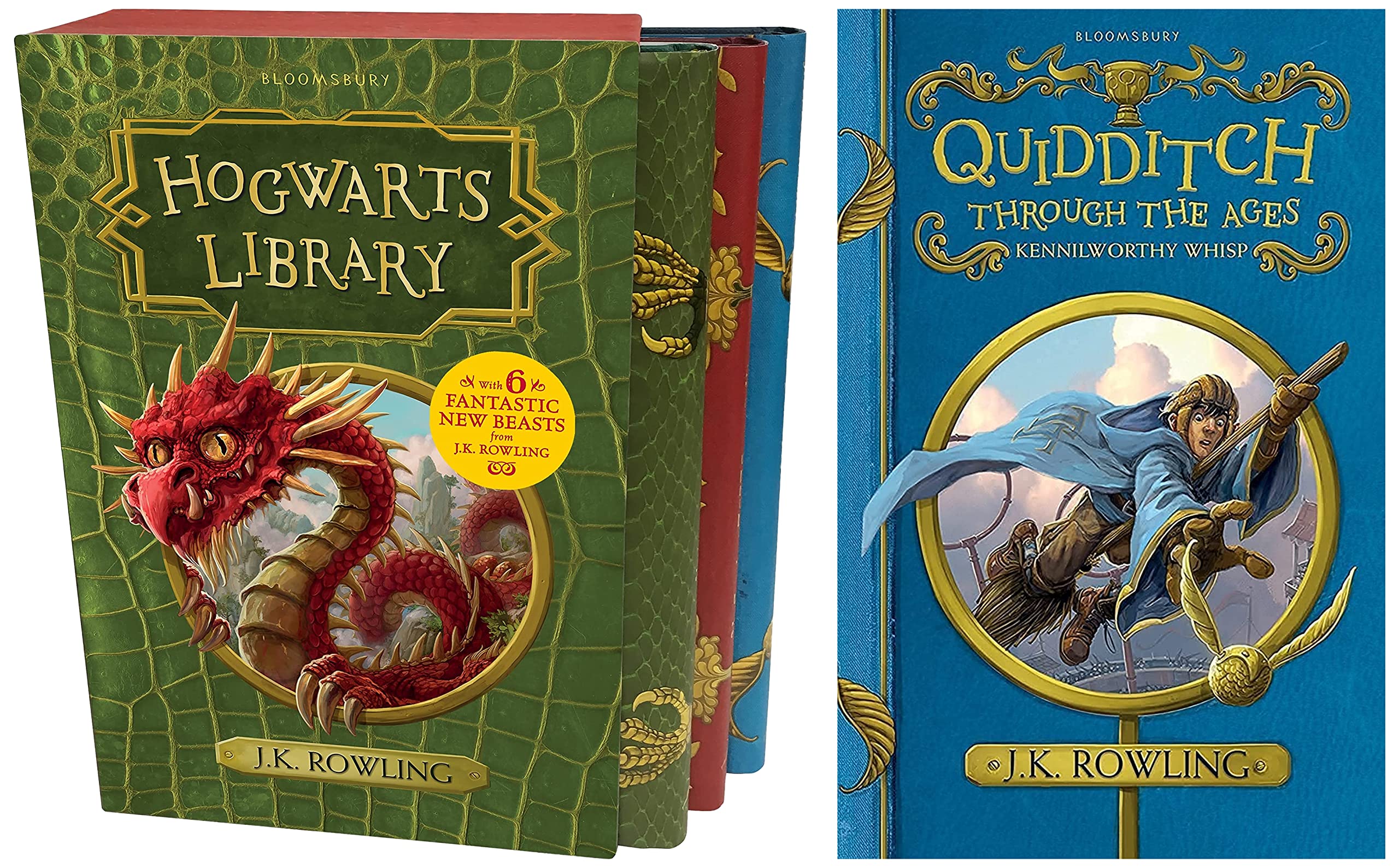 Buy The Hogwarts Library Box Set & Quidditch Through the Ages Book ...