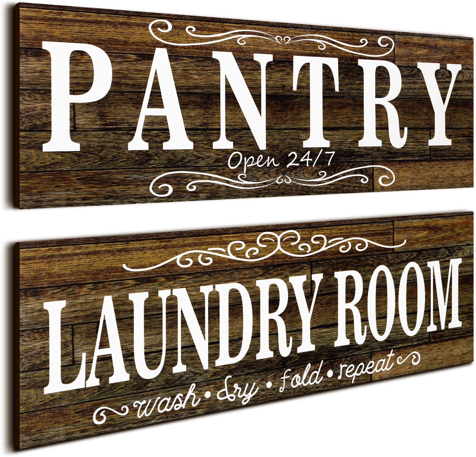 Amazon.com: SLIYIYoo Pantry Sign Front Door Porch Decorations, Round ...