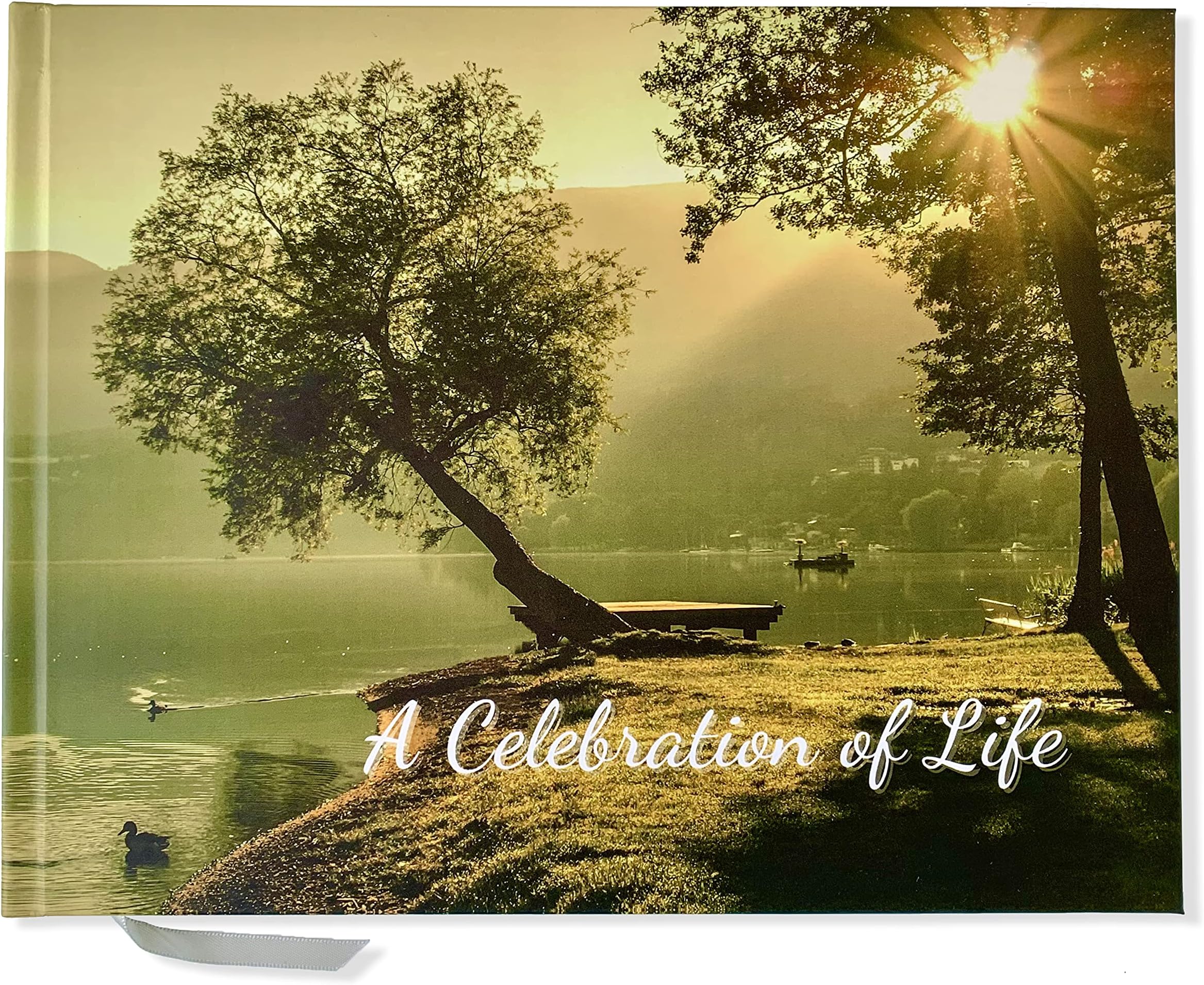 Amazon.com: Funeral Memory Book | Condolence Book | Memorial Guest Book ...