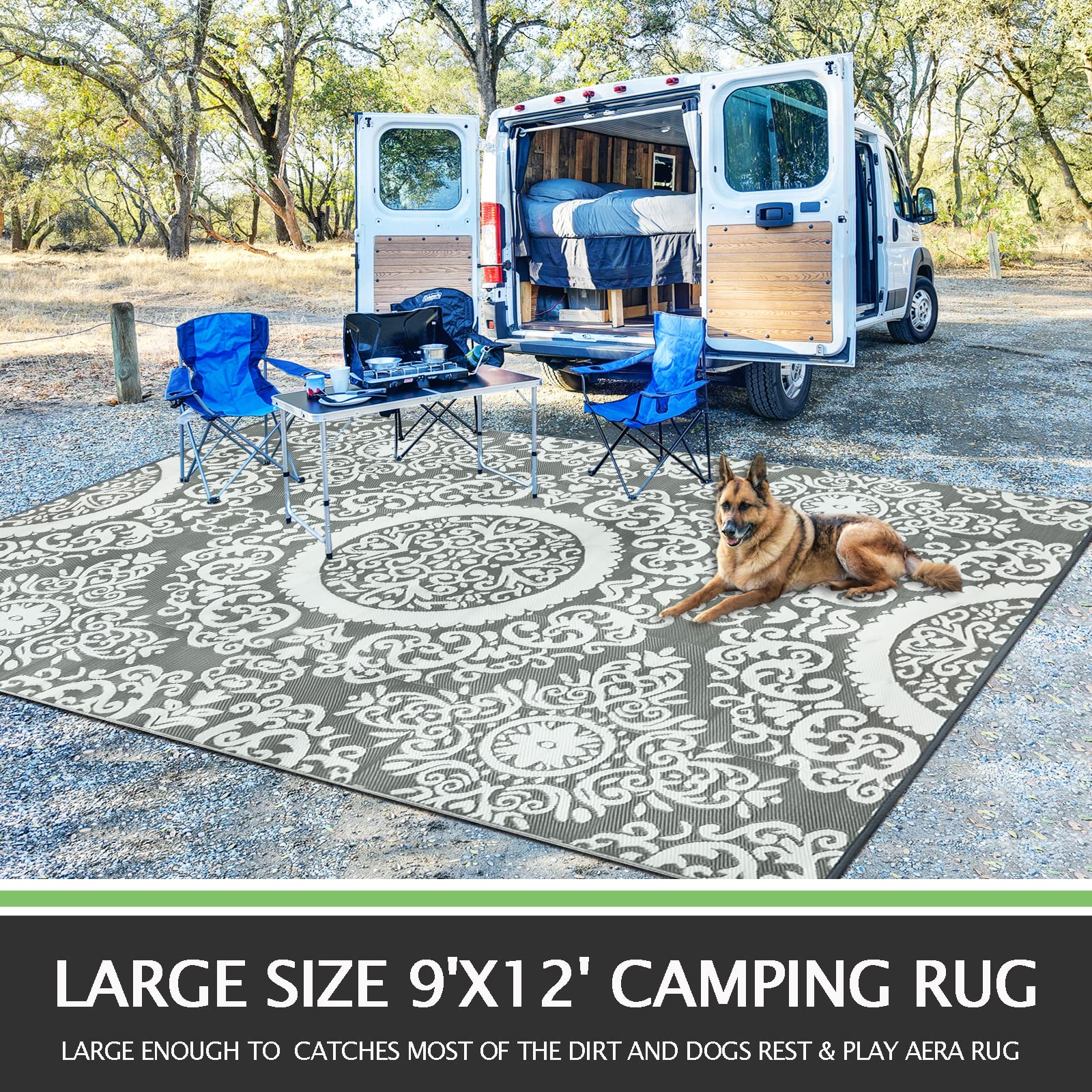 Snapklik.com : Capslpad 9x12 RV Camping Outdoor Rug Reversible Mat ...