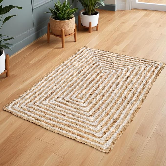 Amazon.com: Superior Braided Dyed Jute Handwoven Indoor Area Rug, Jute ...