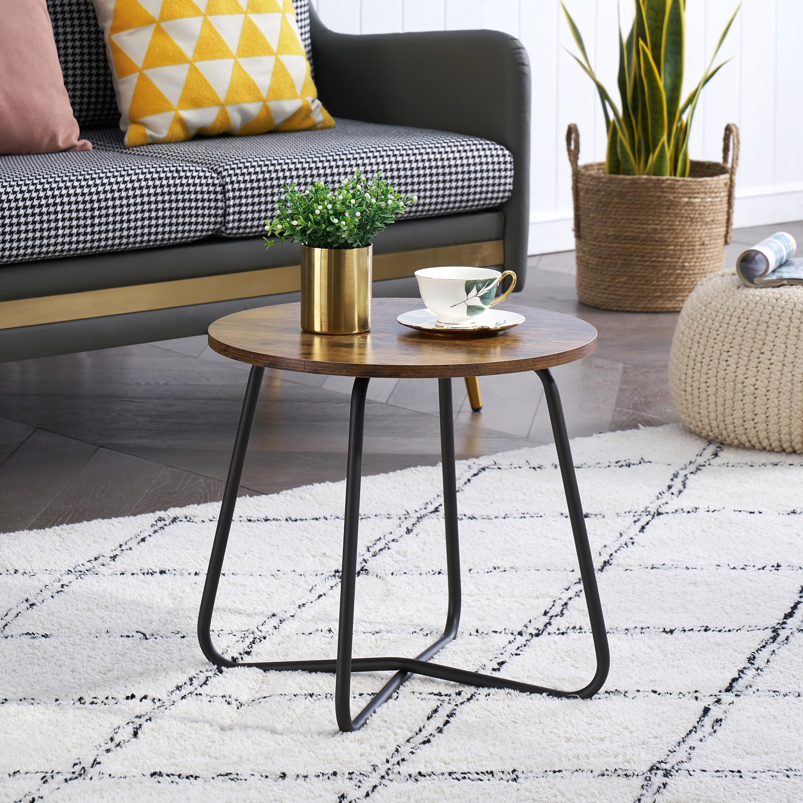 Snapklik.com : VECELO Patio Outdoor Side Snack Table