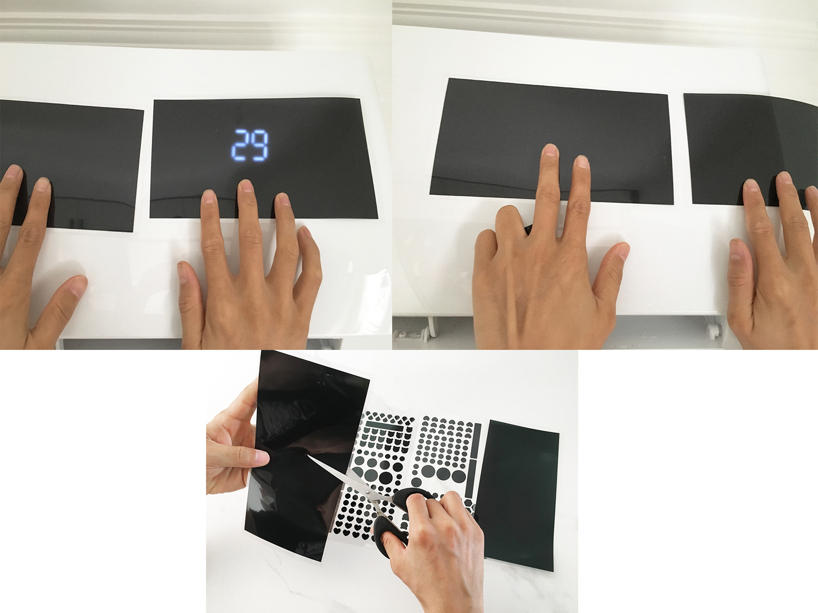 Watch led light dimming stickers black stickers to cover lights on ...