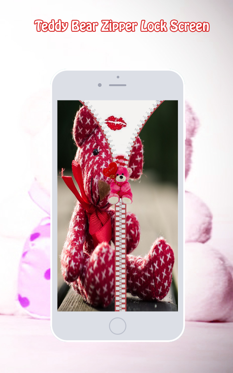 Teddy Bear Zipper Lock Screen - App on Amazon Appstore