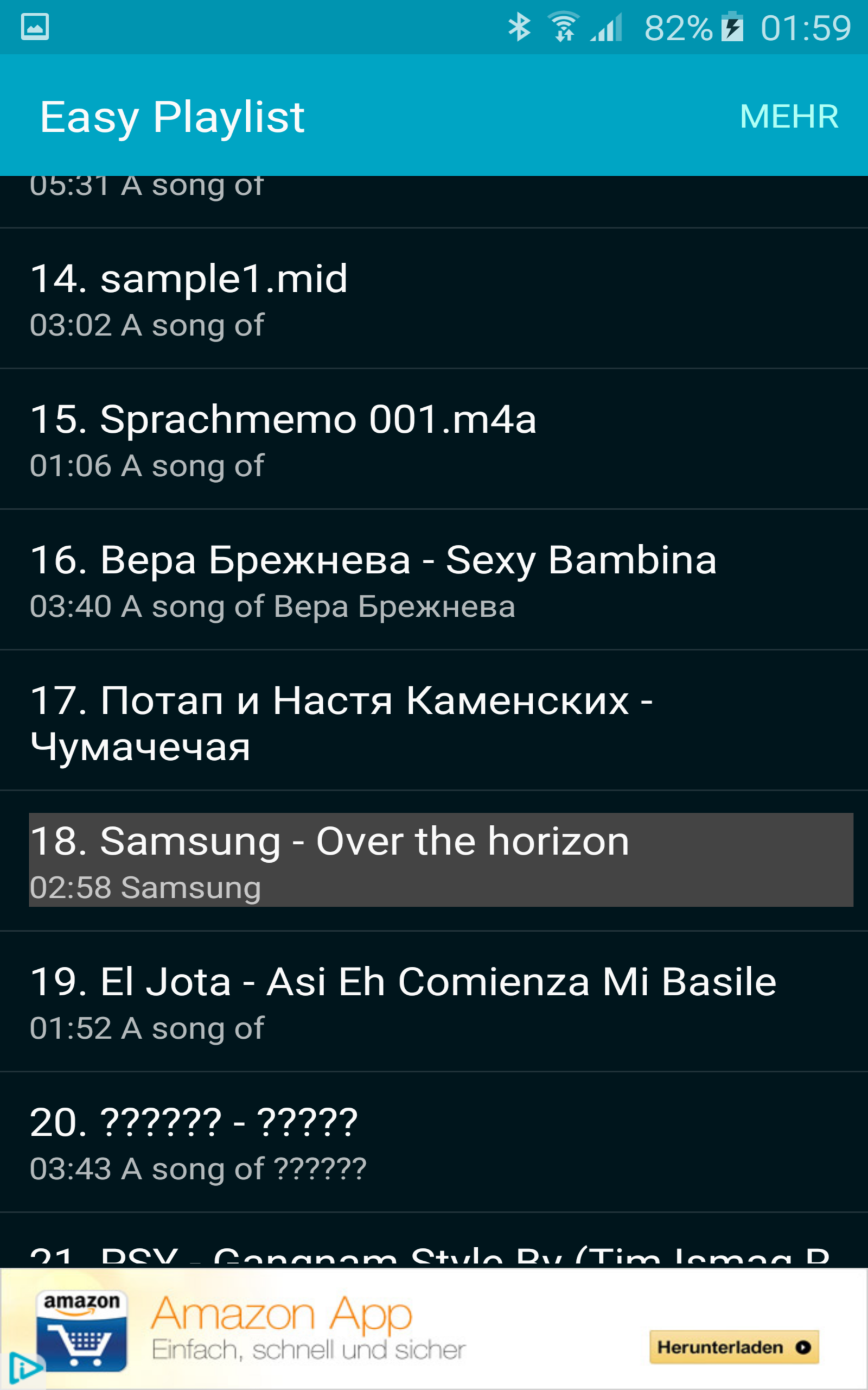 Easy Playlist - App on Amazon Appstore