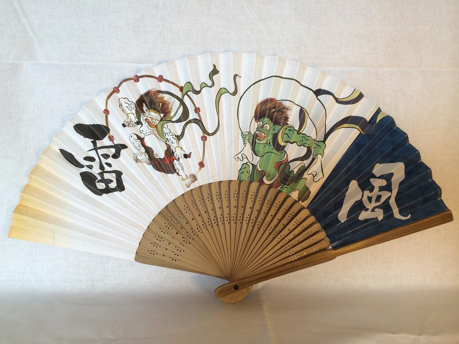 Japanese Design Handheld Folding Fan (Sensu), God of the Wind and God ...