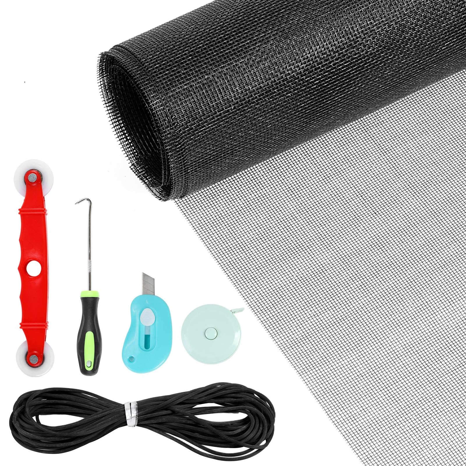 Amazon.com: Secopad Window Screens Replacement Repair Kit, 48" x 177 ...