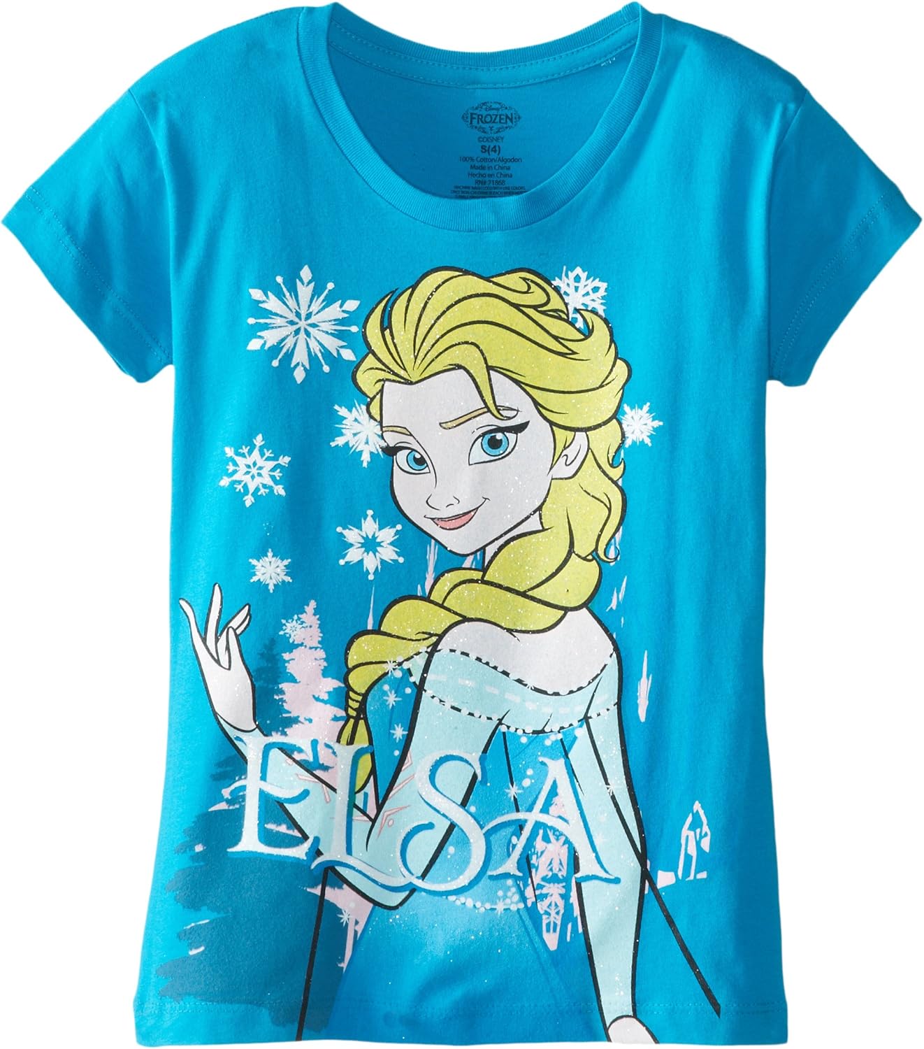 Amazon.com: Disney Girls' Frozen Elsa T-Shirt: Clothing, Shoes & Jewelry