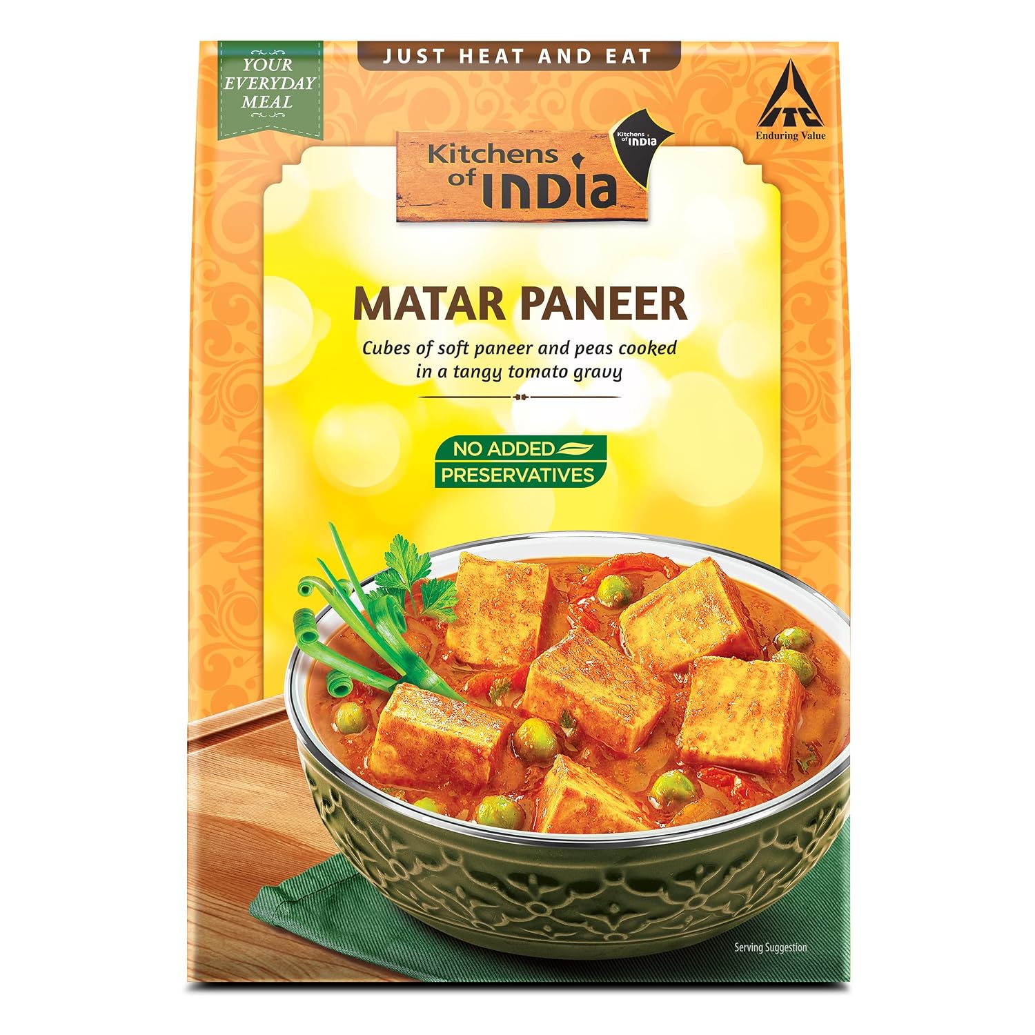 Amazon.com: Aashirvaad Ready Mutter Paneer, 285g : Grocery & Gourmet Food