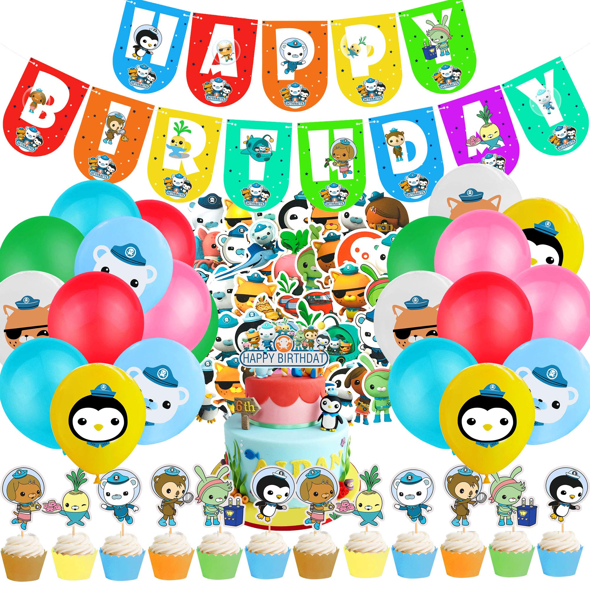 The Octonauts Birthday Party Supplies 75 Piece Of Octonauts Theme ...